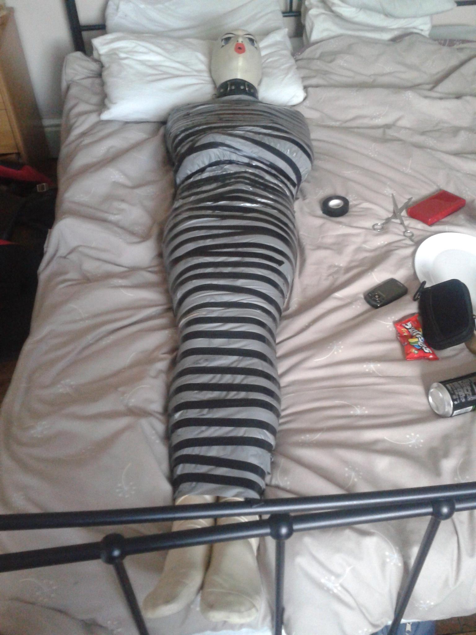 Me as a nice taped up rubber doll ;) | Scrolller