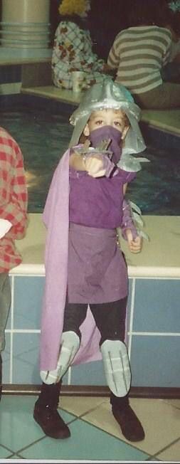 Me dressed as the Shredder in the early 90s. I think I was 6 or 7 | Scrolller
