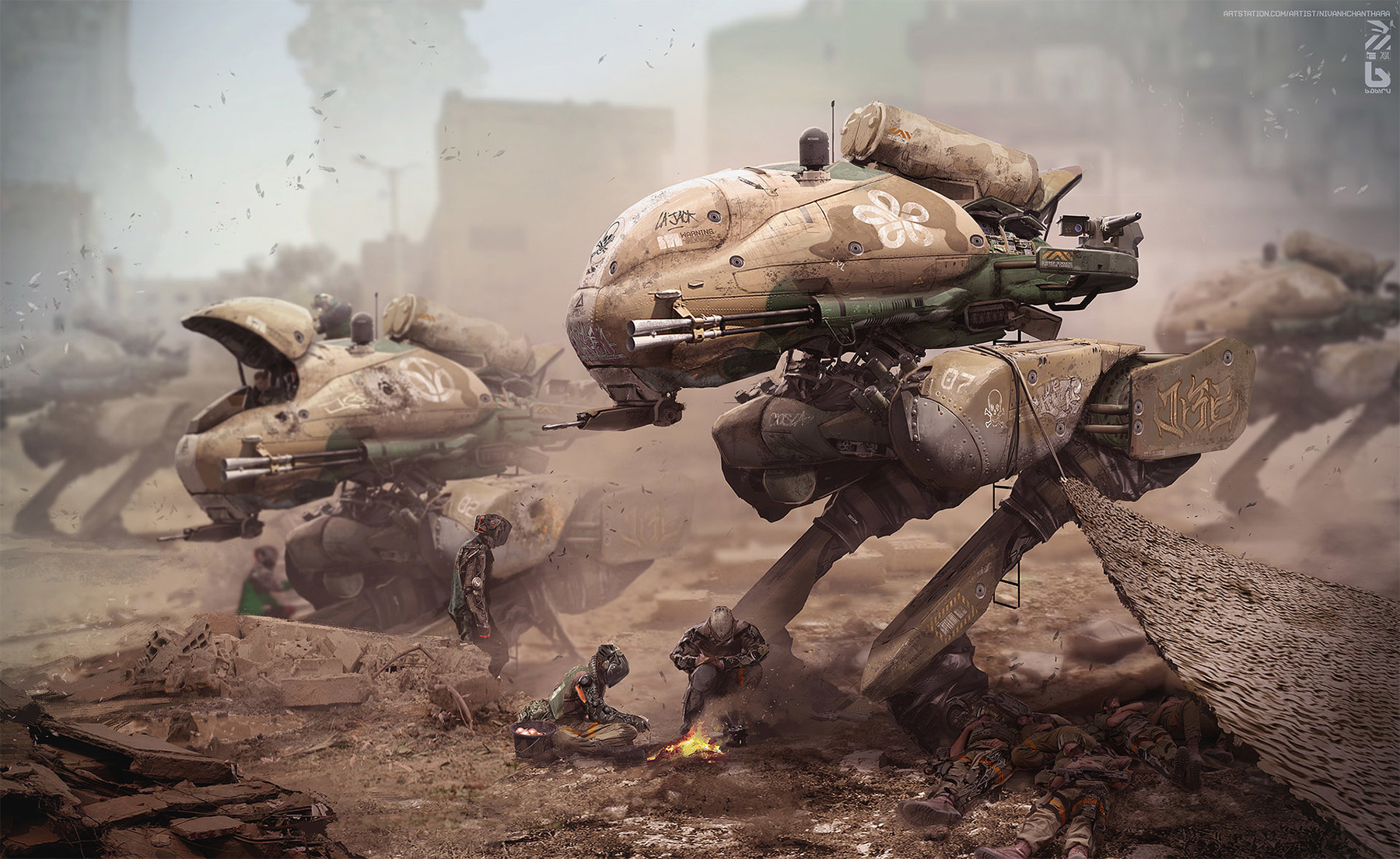 Mech Concept Art by Nivanh Chanthara | Scrolller