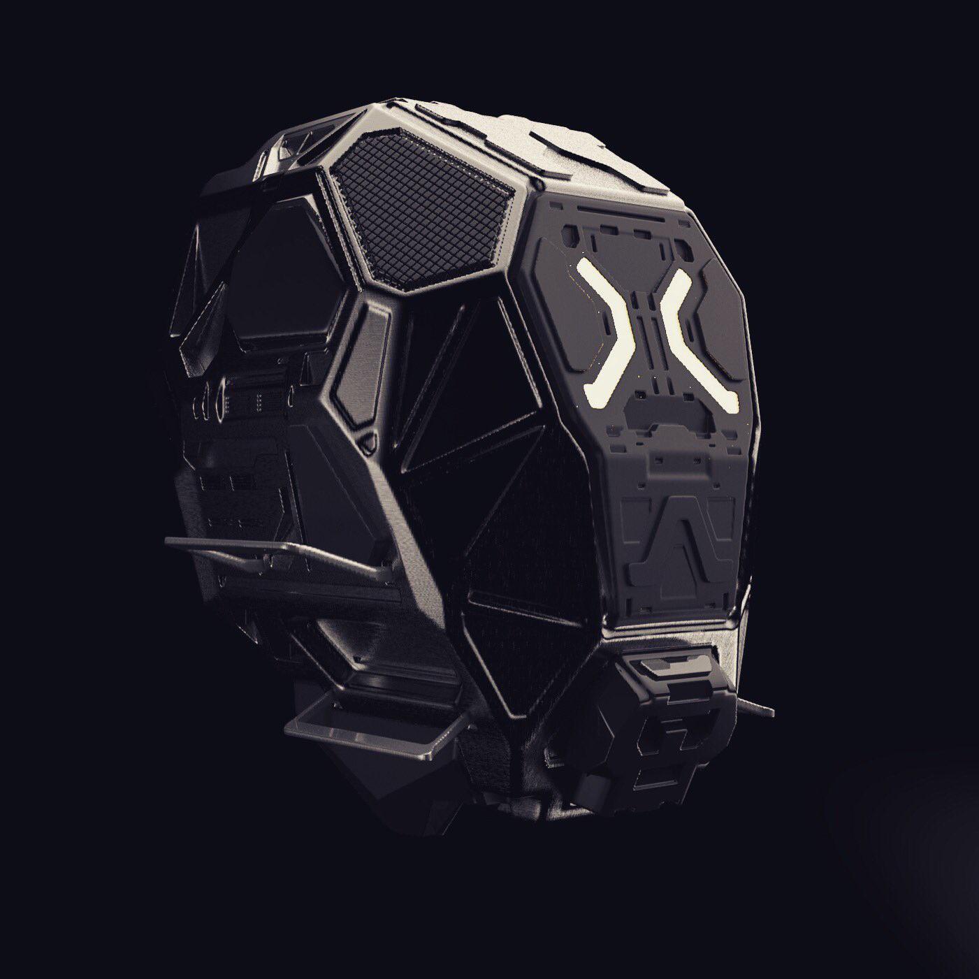 Mech Head, by me. 2021. | Scrolller