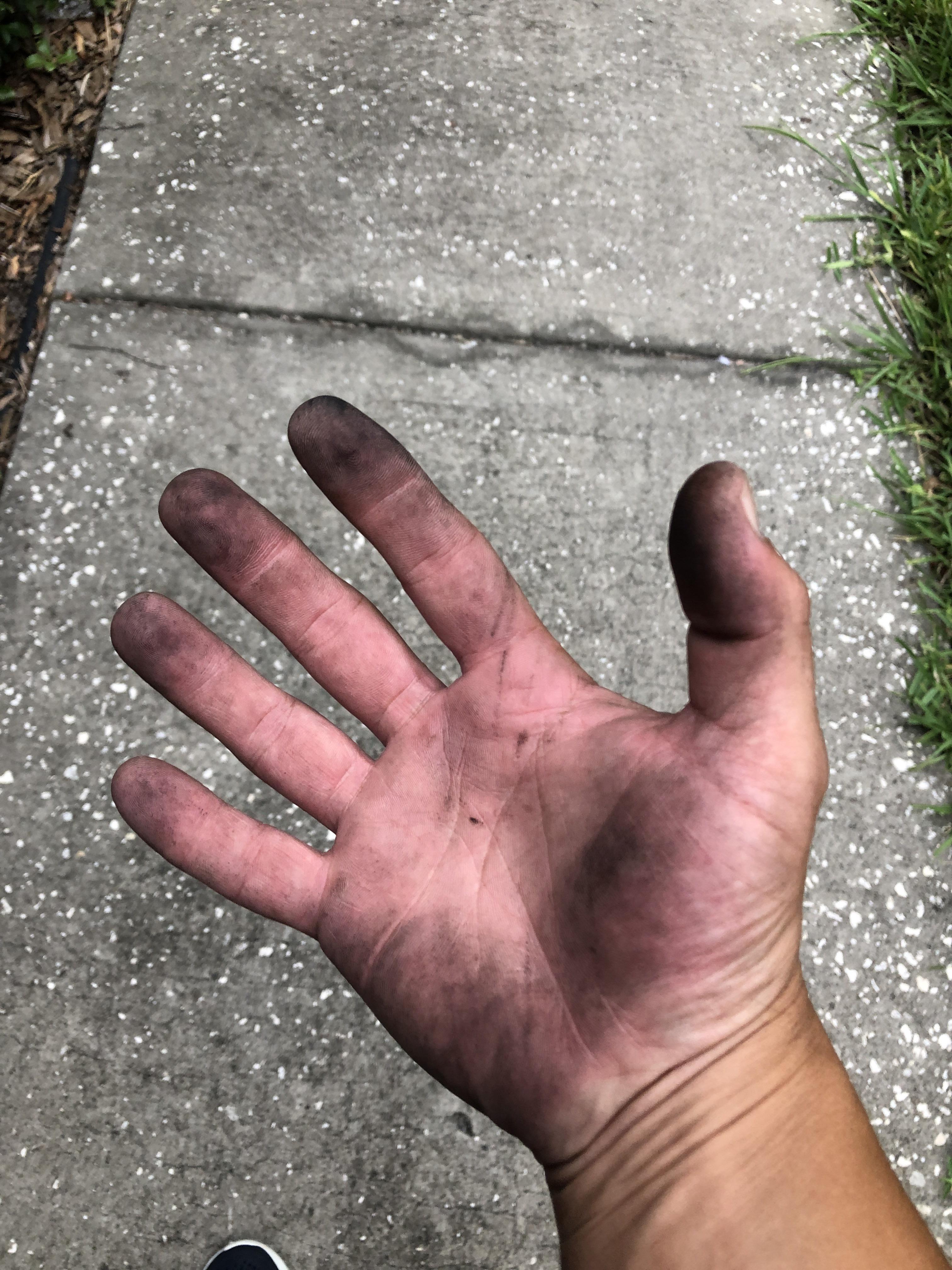 Mechanic hands. The other side. | Scrolller