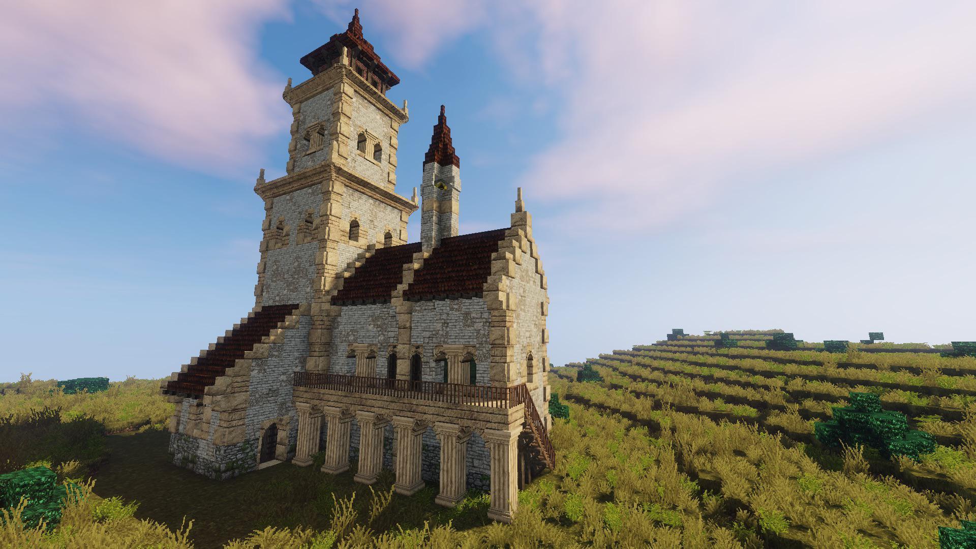 Medieval cathedral #conquestreforged #minecraft | Scrolller