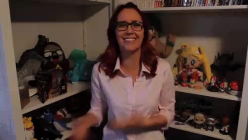 Meg Turney ripping open her button up shirt | Scrolller