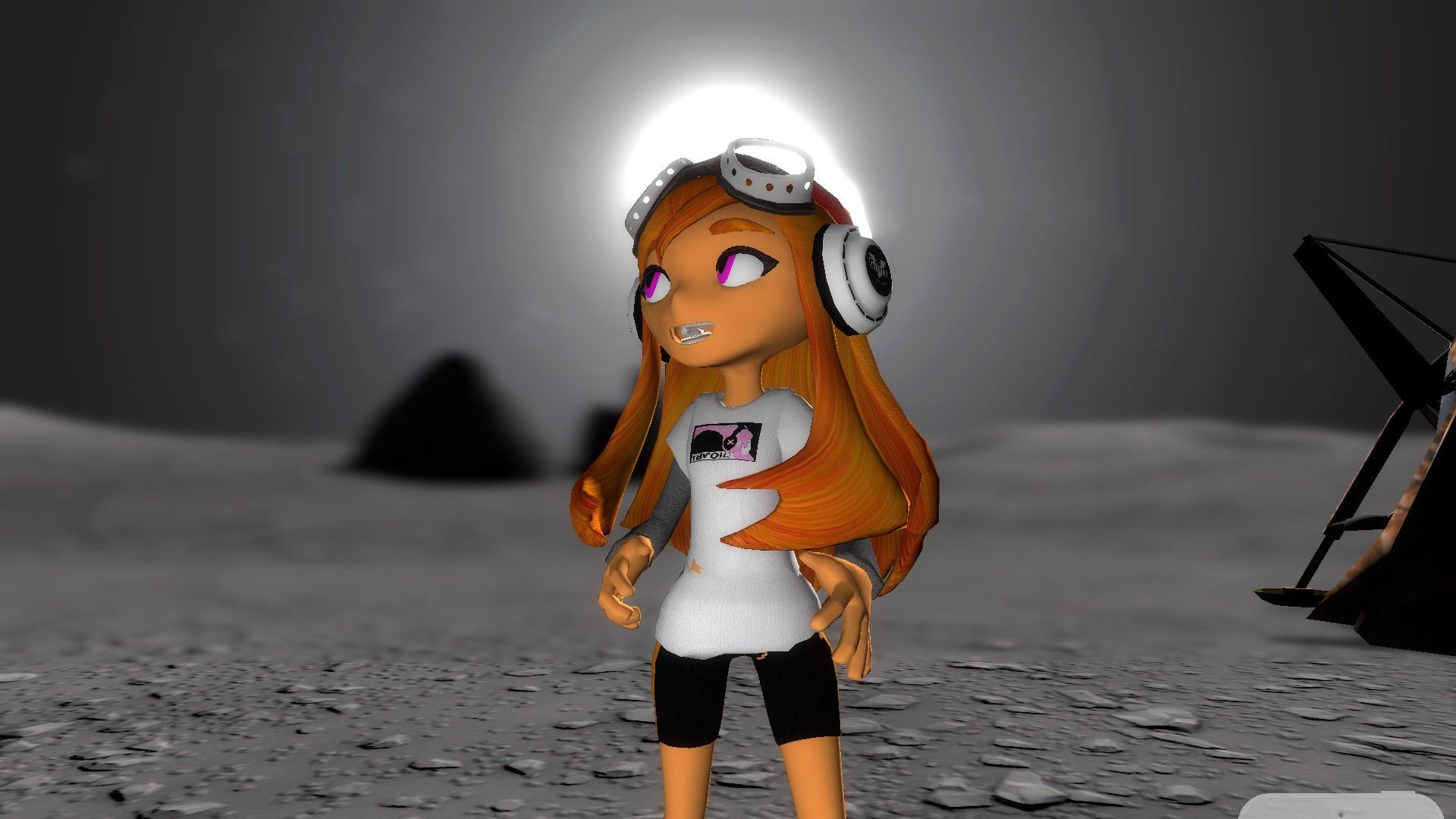 Meggy on the Moon! | Scrolller