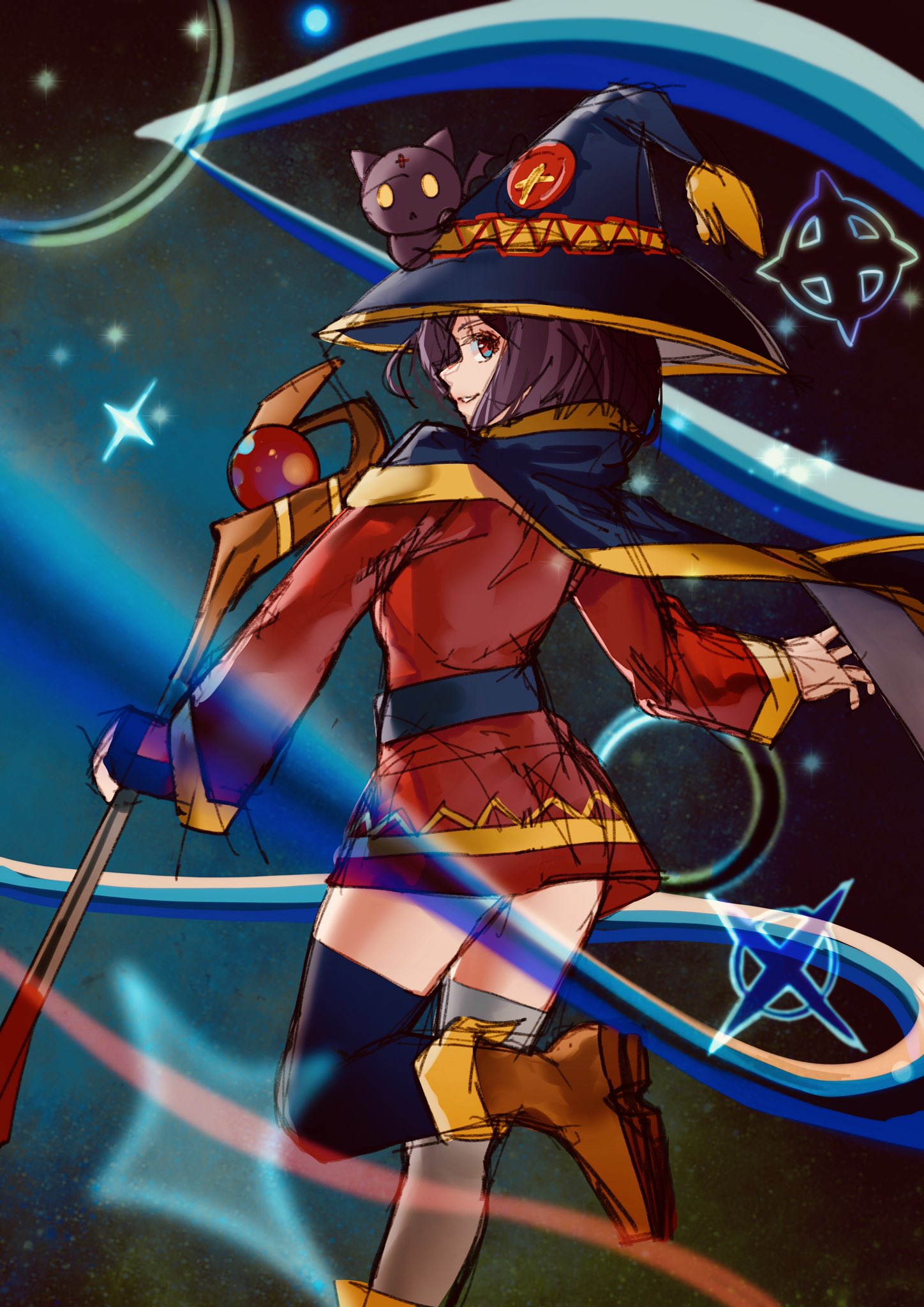 Megumin using explosion | Scrolller