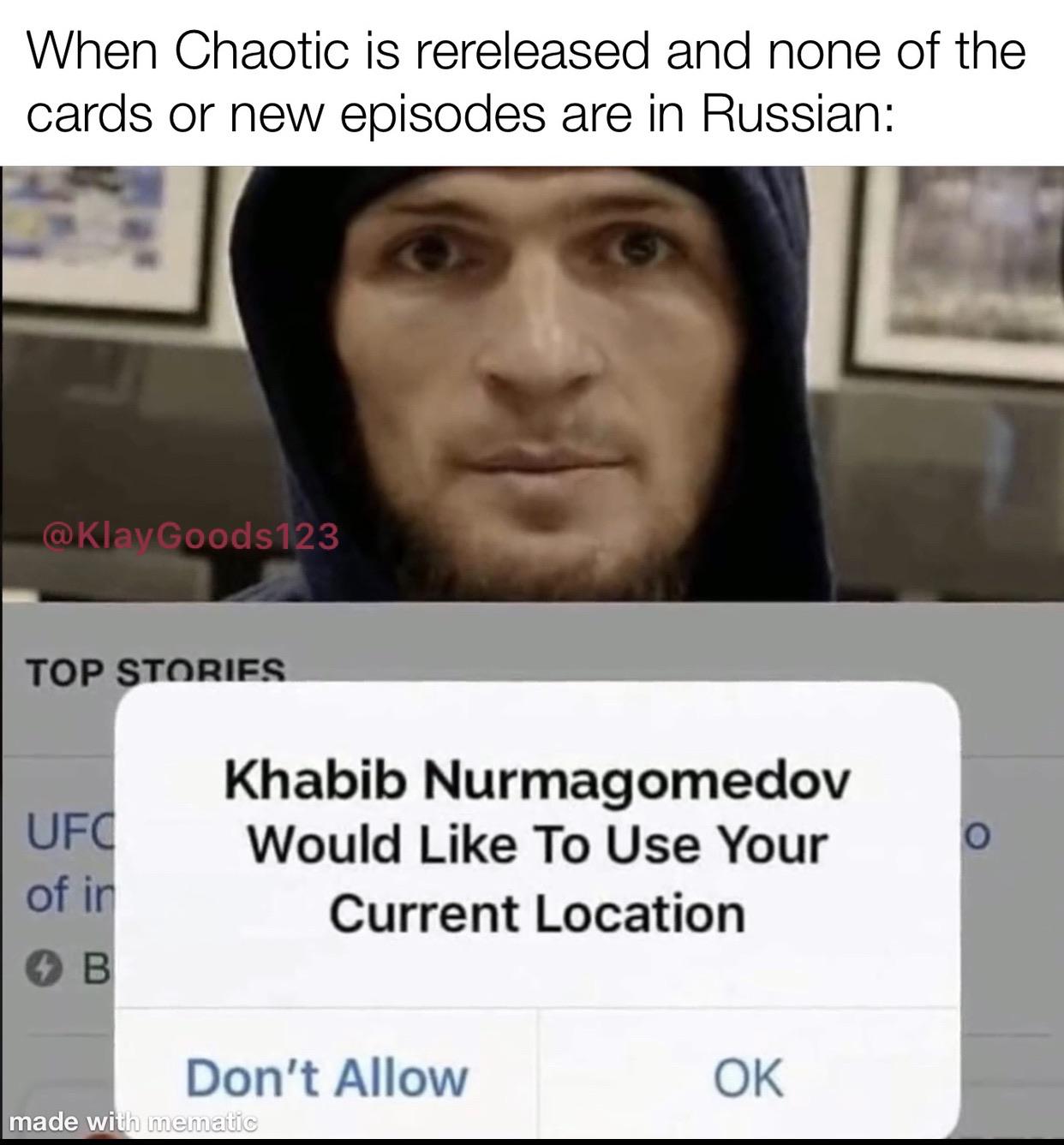 Meme I made for Chaotic’s relaunch | Scrolller