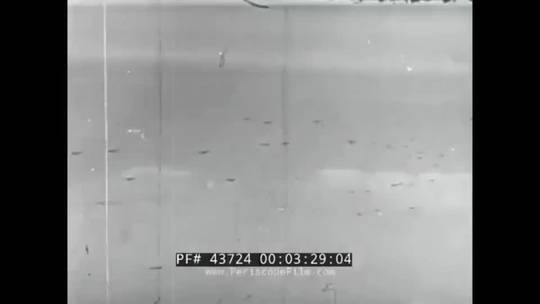 Messerschmitt Bf 110 G heavy fighters attacking a formation of Consolidated B-24 Liberators ...