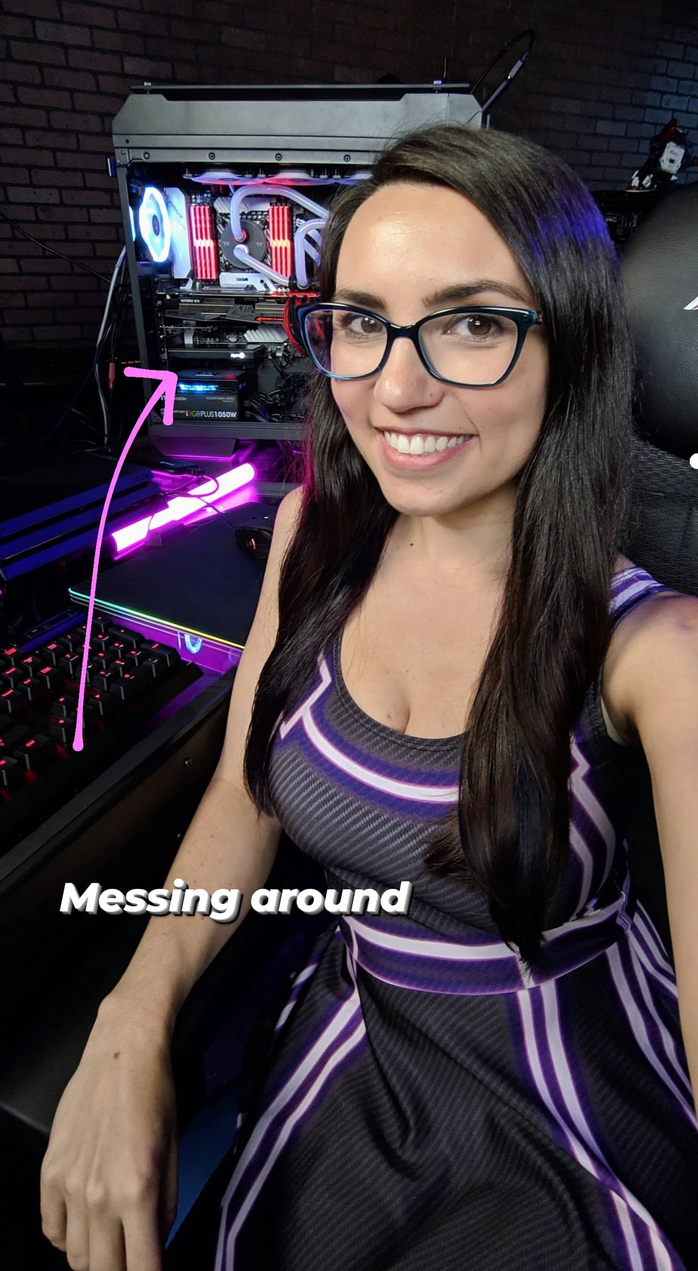 Messing with her equipment! | Scrolller