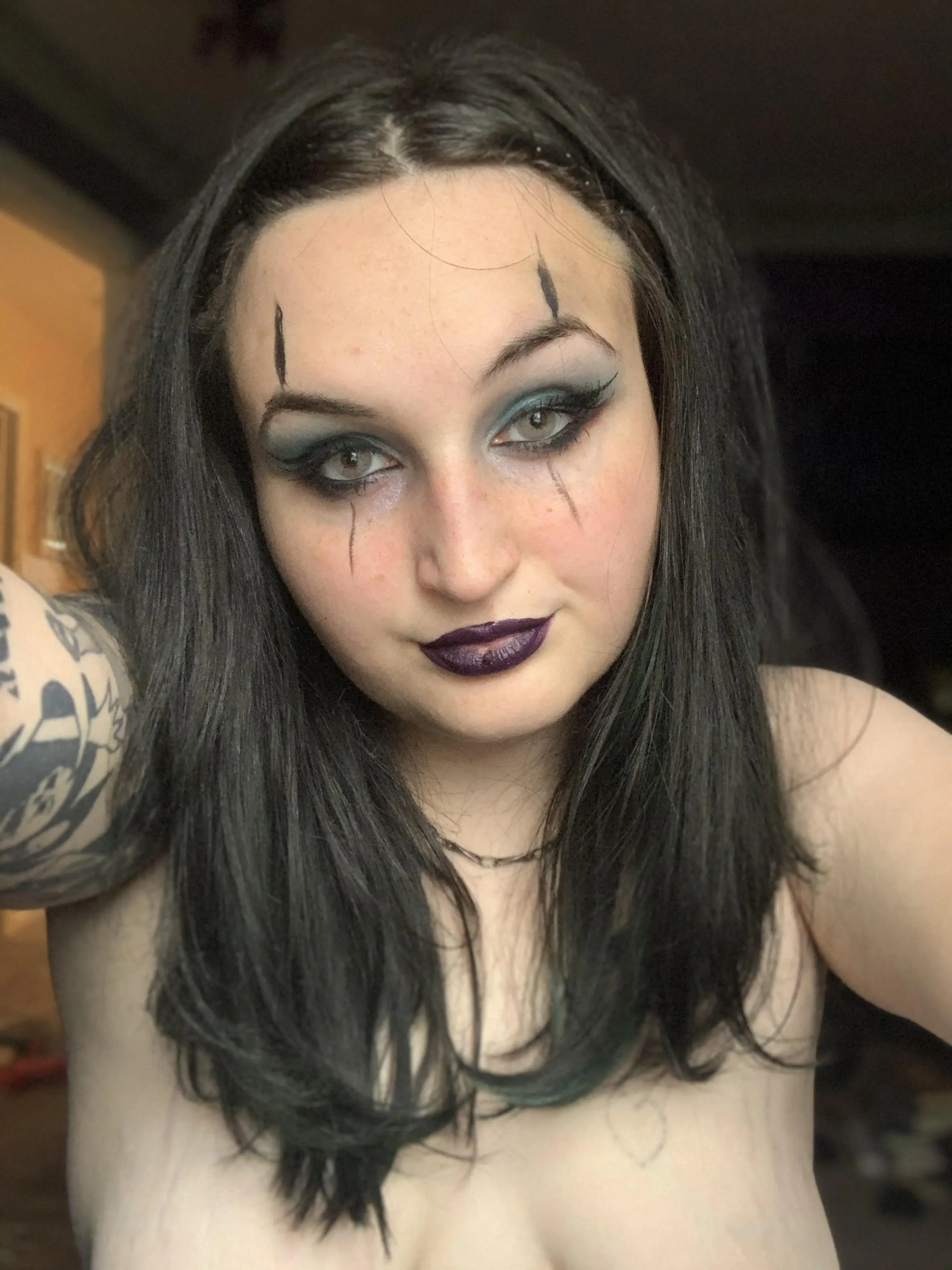 Messy Spooky Makeup For A Messy Emo Girl Scrolller