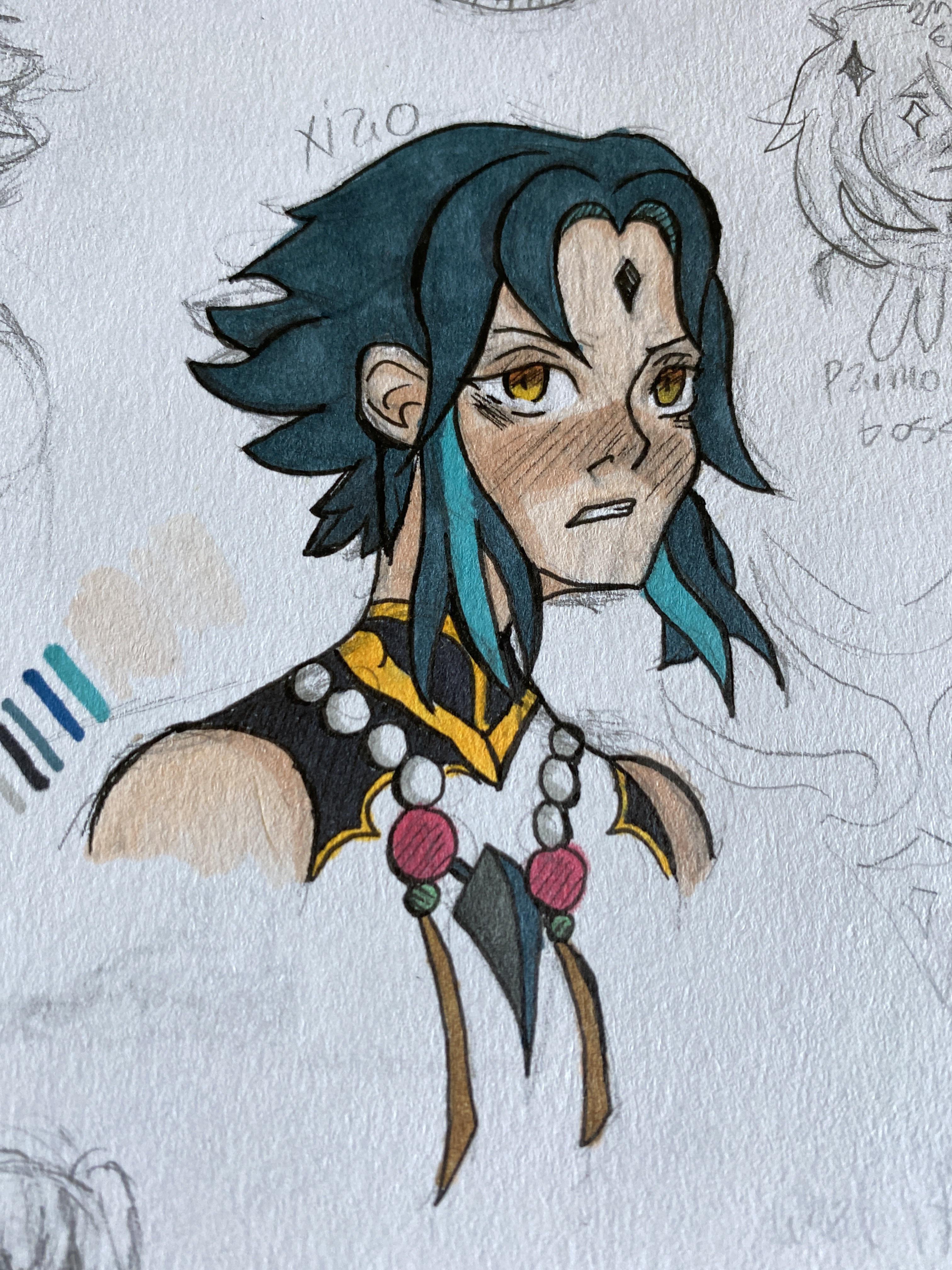 Messy Xiao Drawing | Scrolller