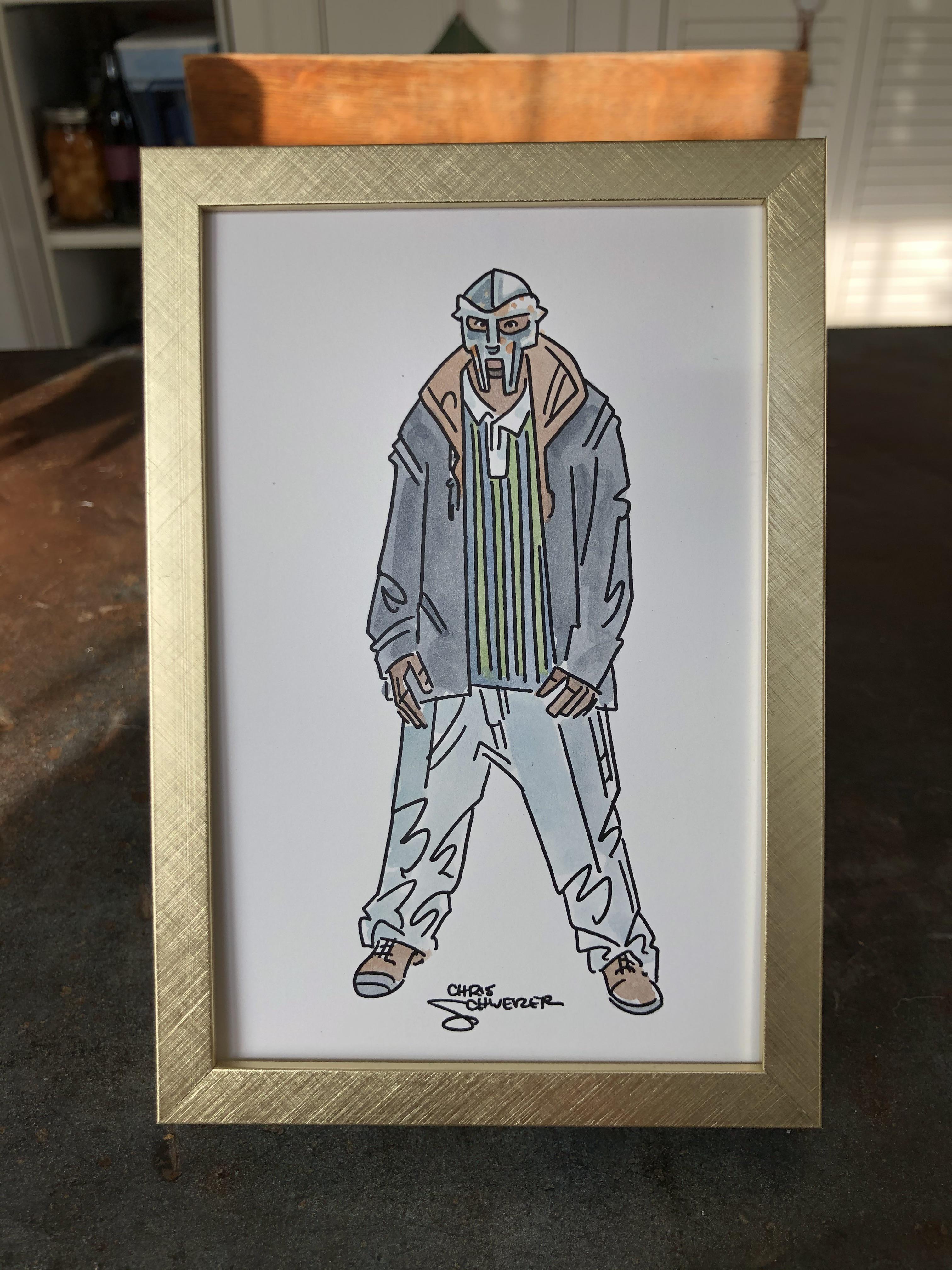 MF Doom, Chris Schweizer, Watercolor, 2017 | Scrolller