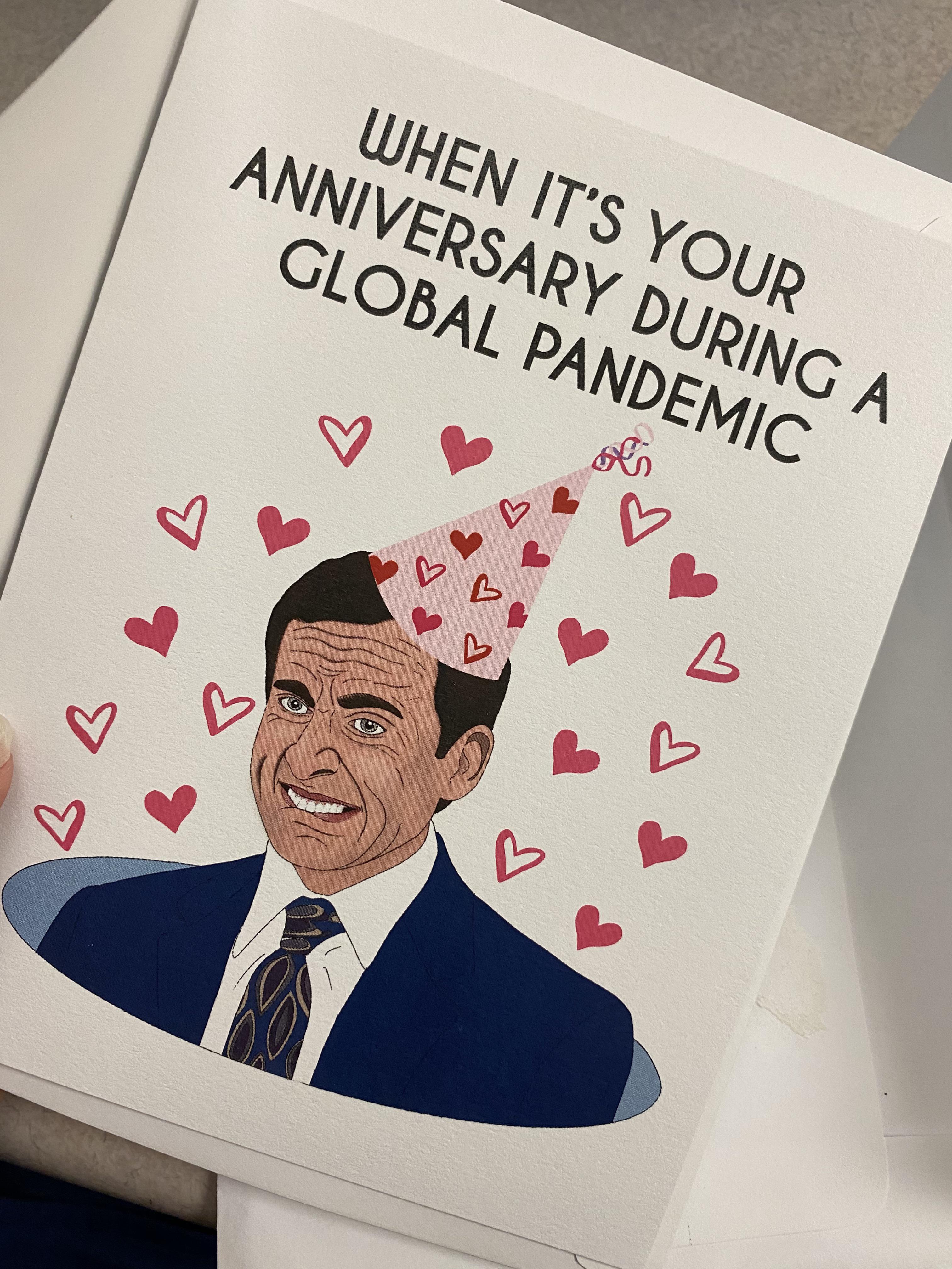 Michael Scott Anniversary Card | Scrolller