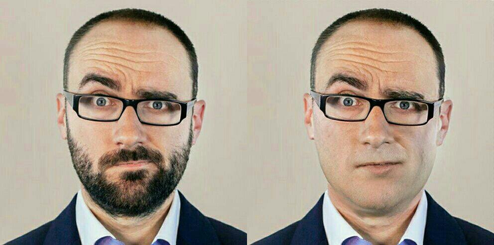 Michael Steven without a beard | Scrolller