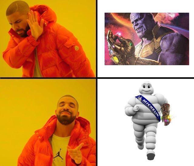 Michelin Man is the real thanos. | Scrolller