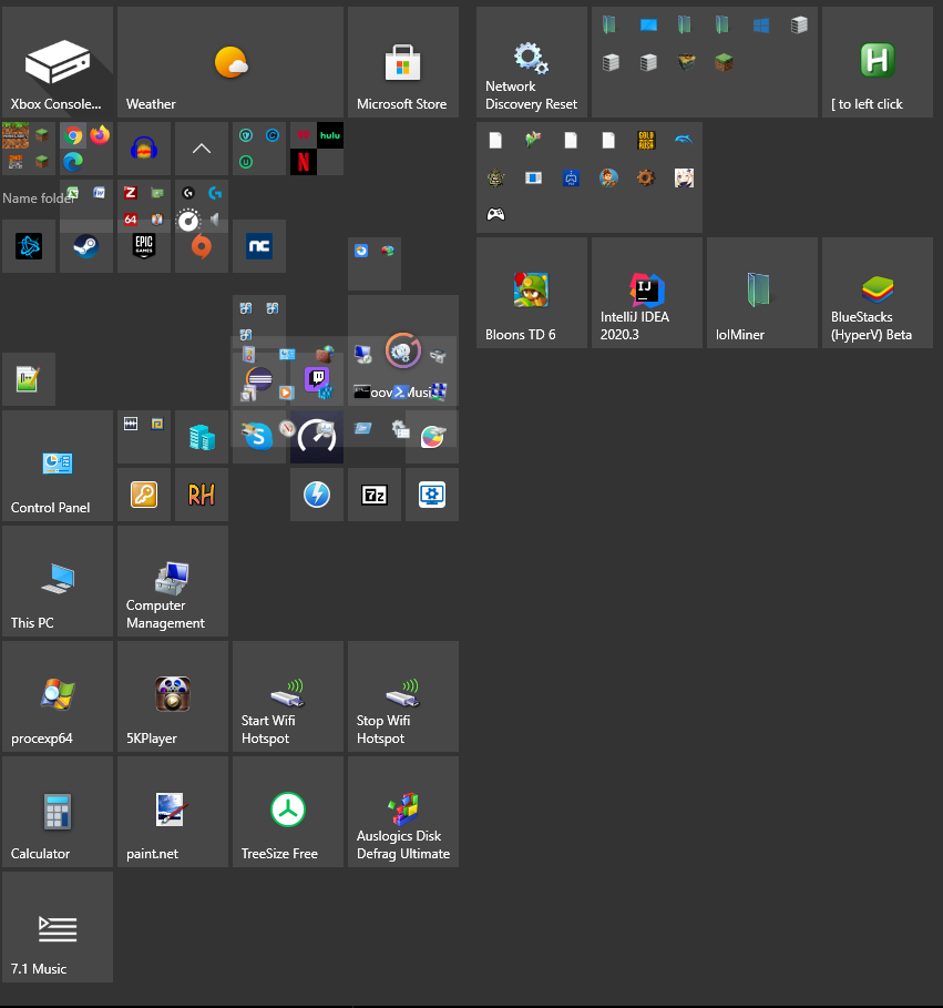 Microsoft please fix this it been a bug with the start menu with icons overlapping or becoming ...