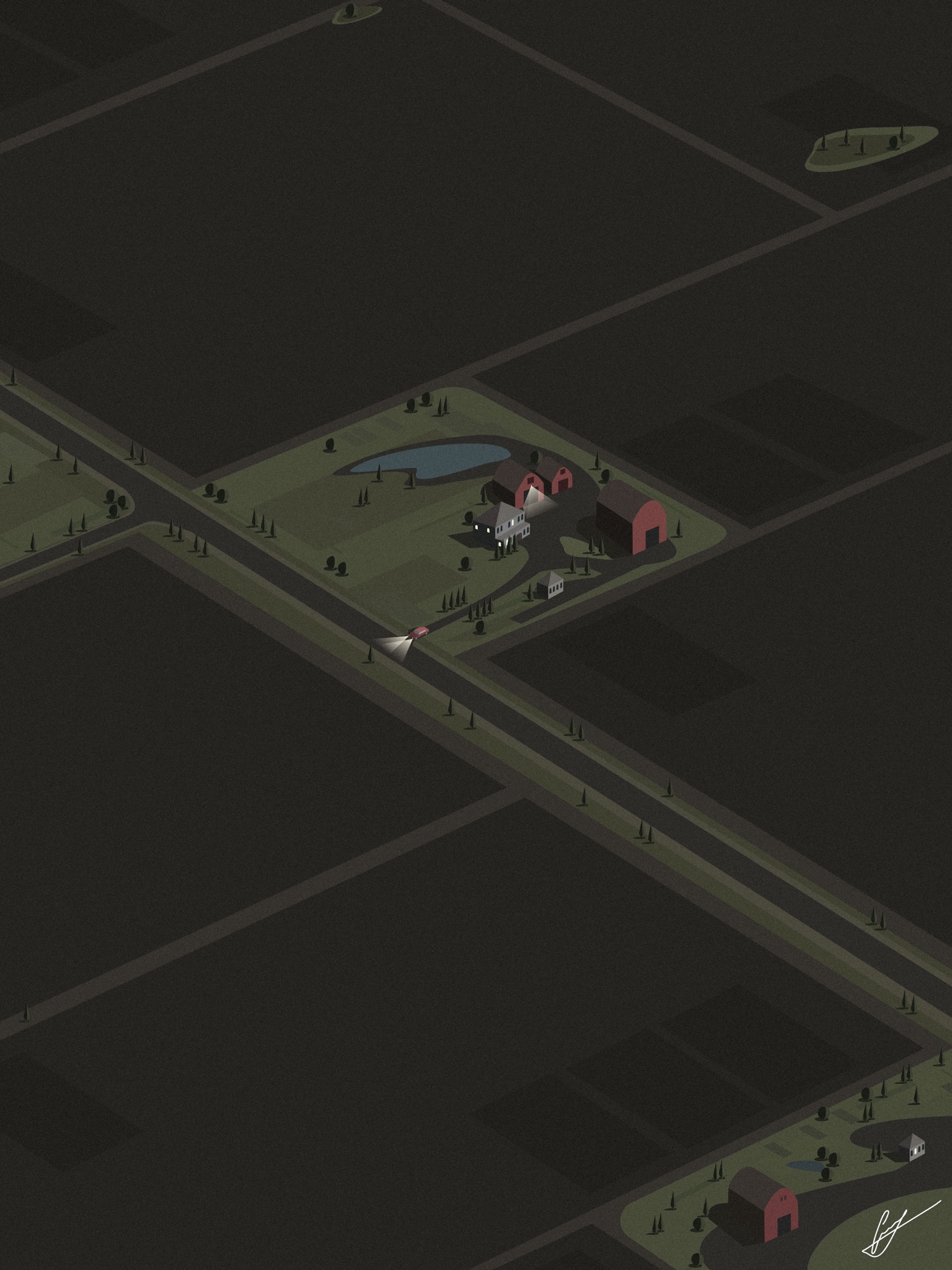 Midnight On The Farm | Scrolller