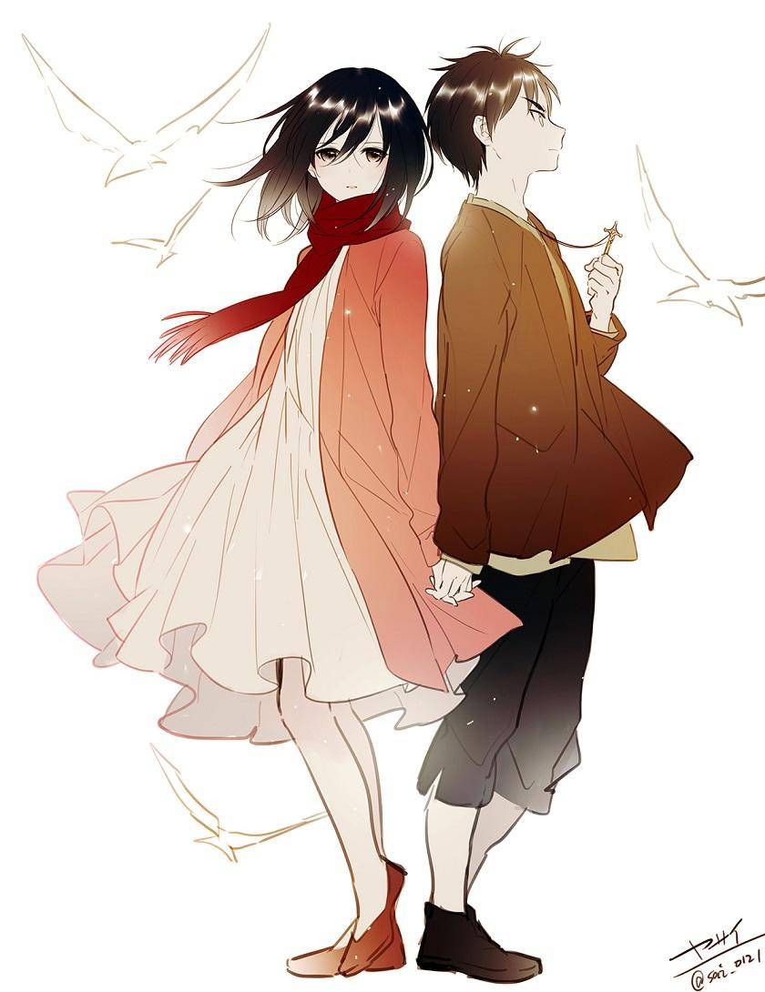 Mikasa and Eren - by ヤサイ | Scrolller