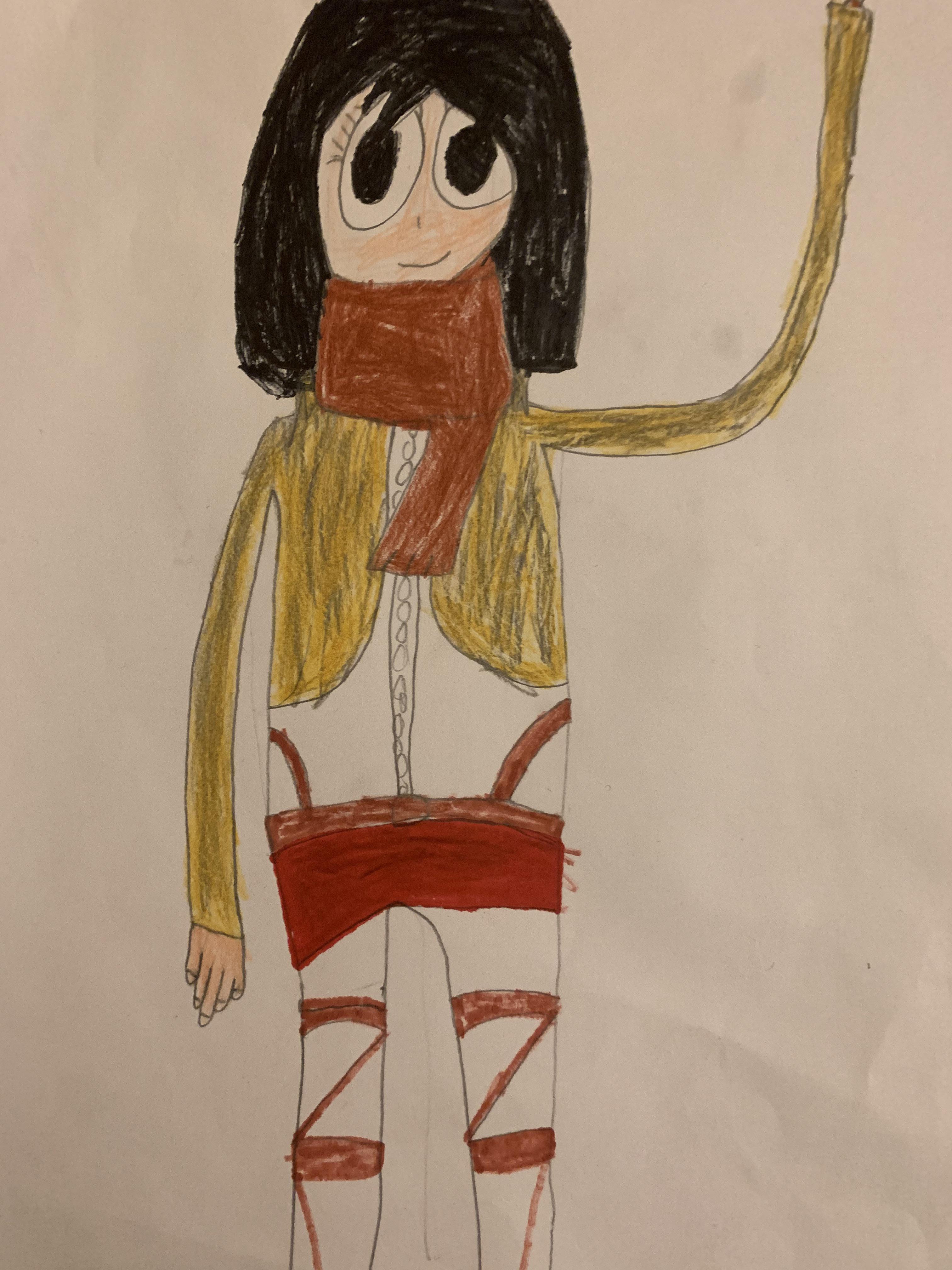 Mikasa fan art I made | Scrolller