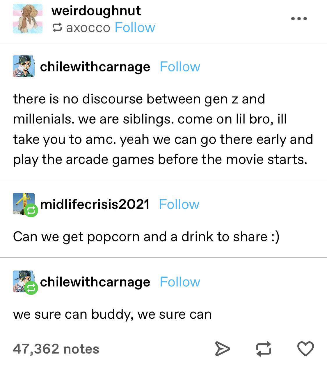 Millennial and Gen Z solidarity | Scrolller