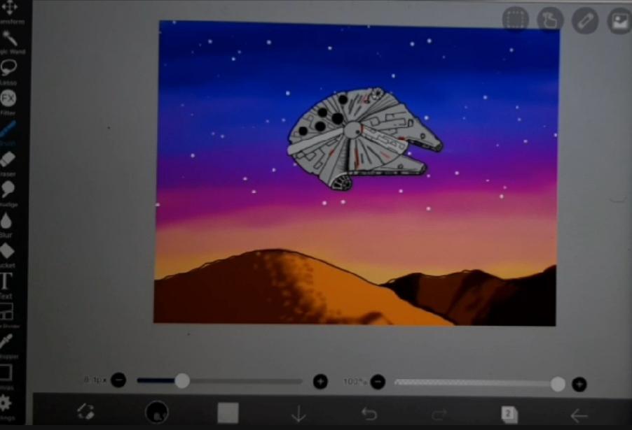 Millennium Falcon, Digital art, me, 2020 https://youtu.be/pPJGwDf_8ys ...