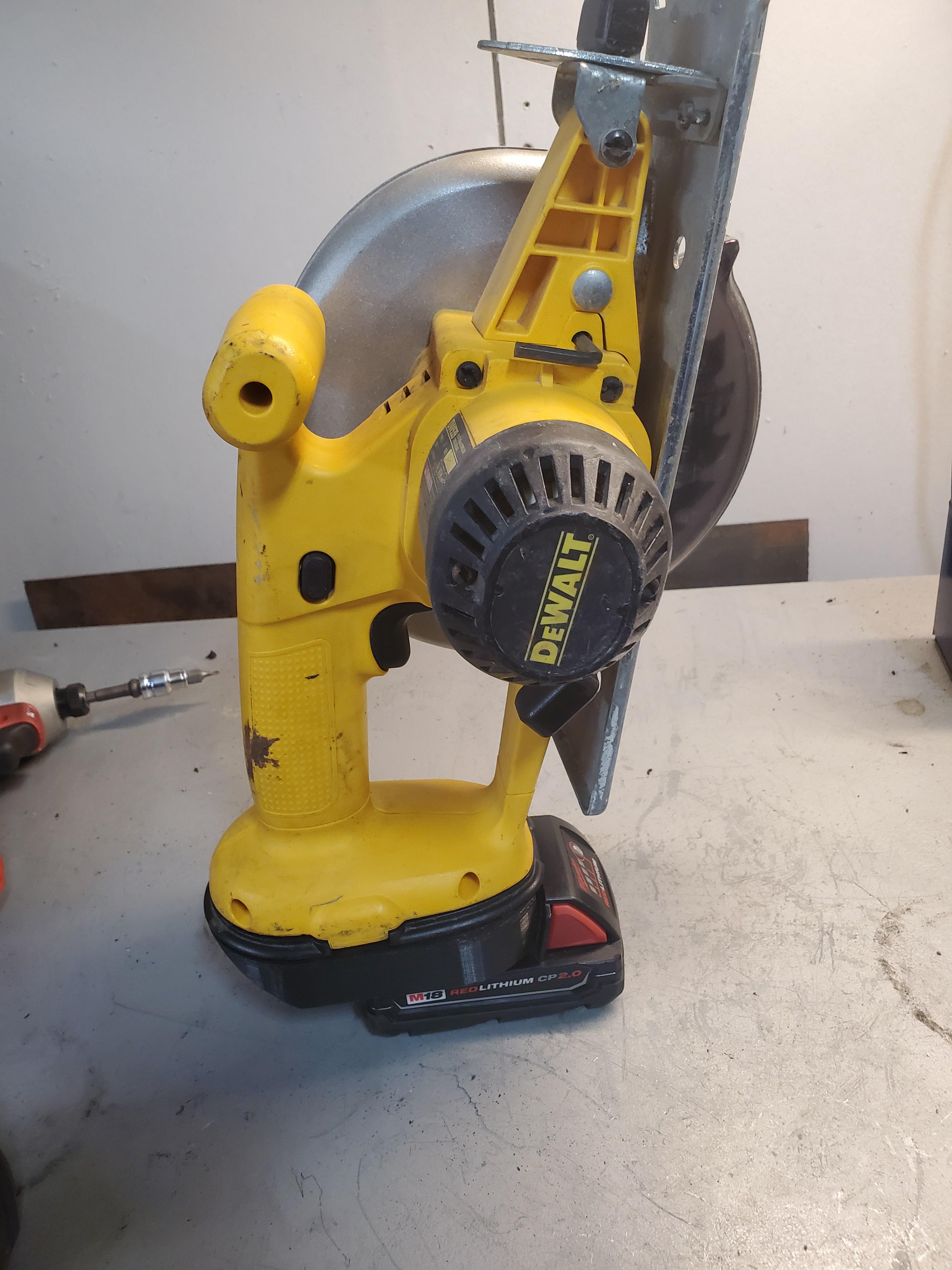 Milwaukee into a Dewalt | Scrolller