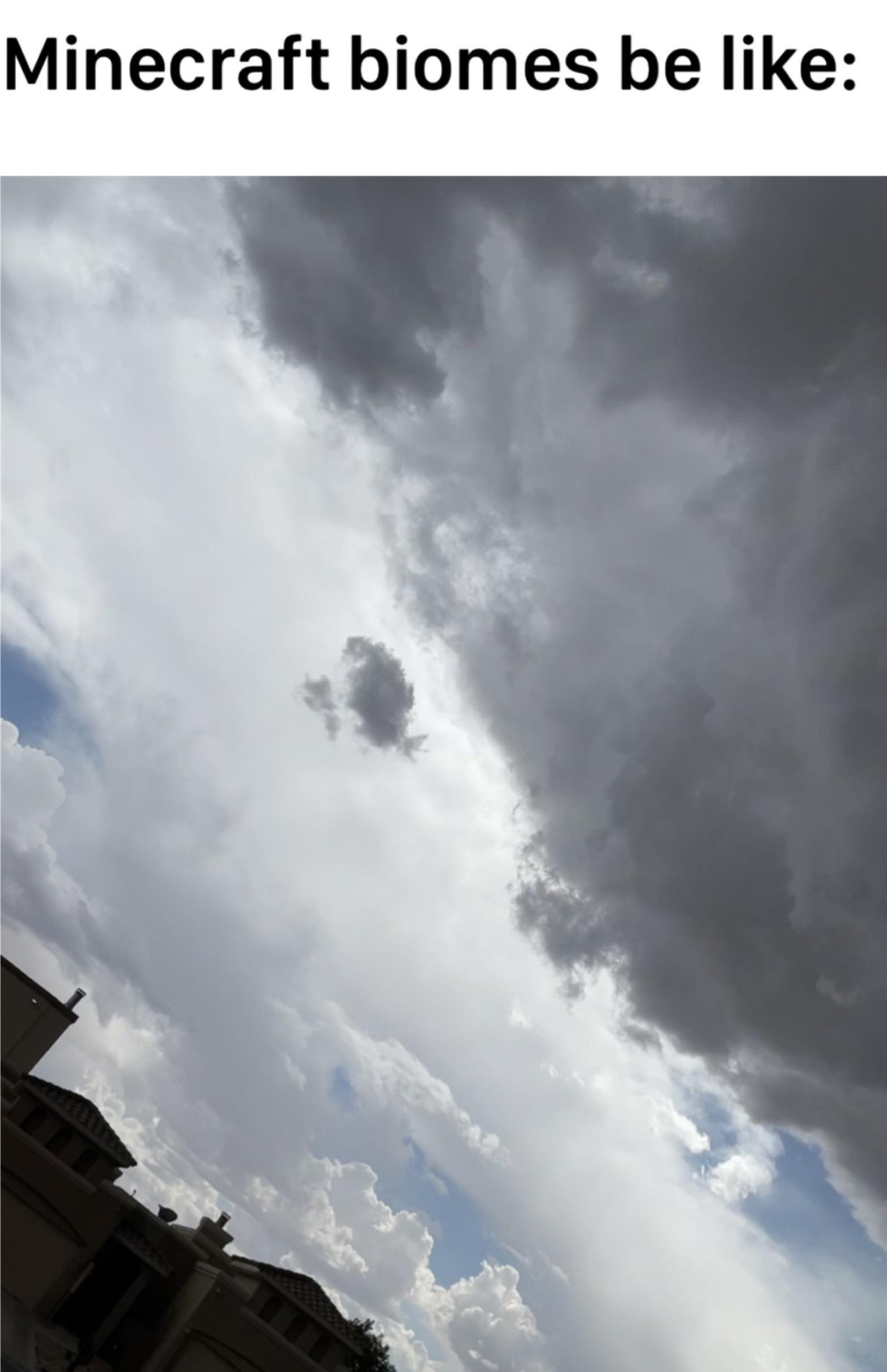 Minecraft biomes be crazy | Scrolller