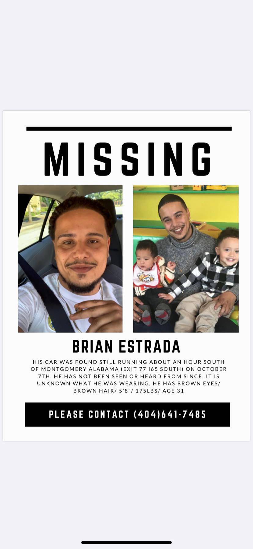 MISSING PERSON please help us find Brian Estrada, any information helps so does simply sharing ...