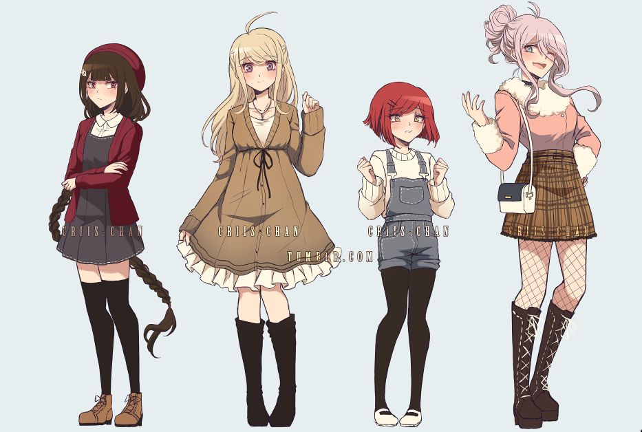 Miu and other V3 girls in casual outfits. | Scrolller