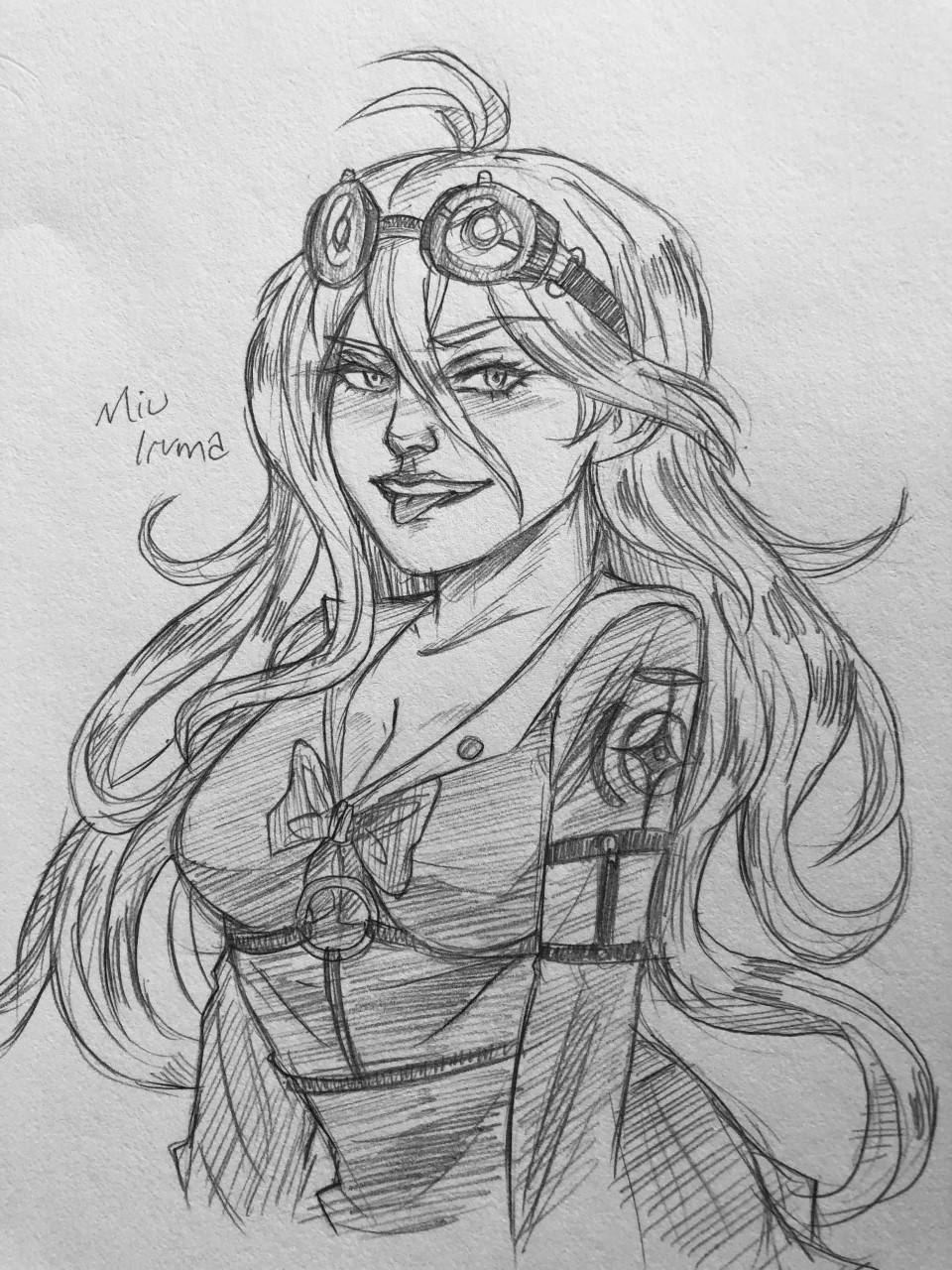 Miu Iruma drawing. | Scrolller
