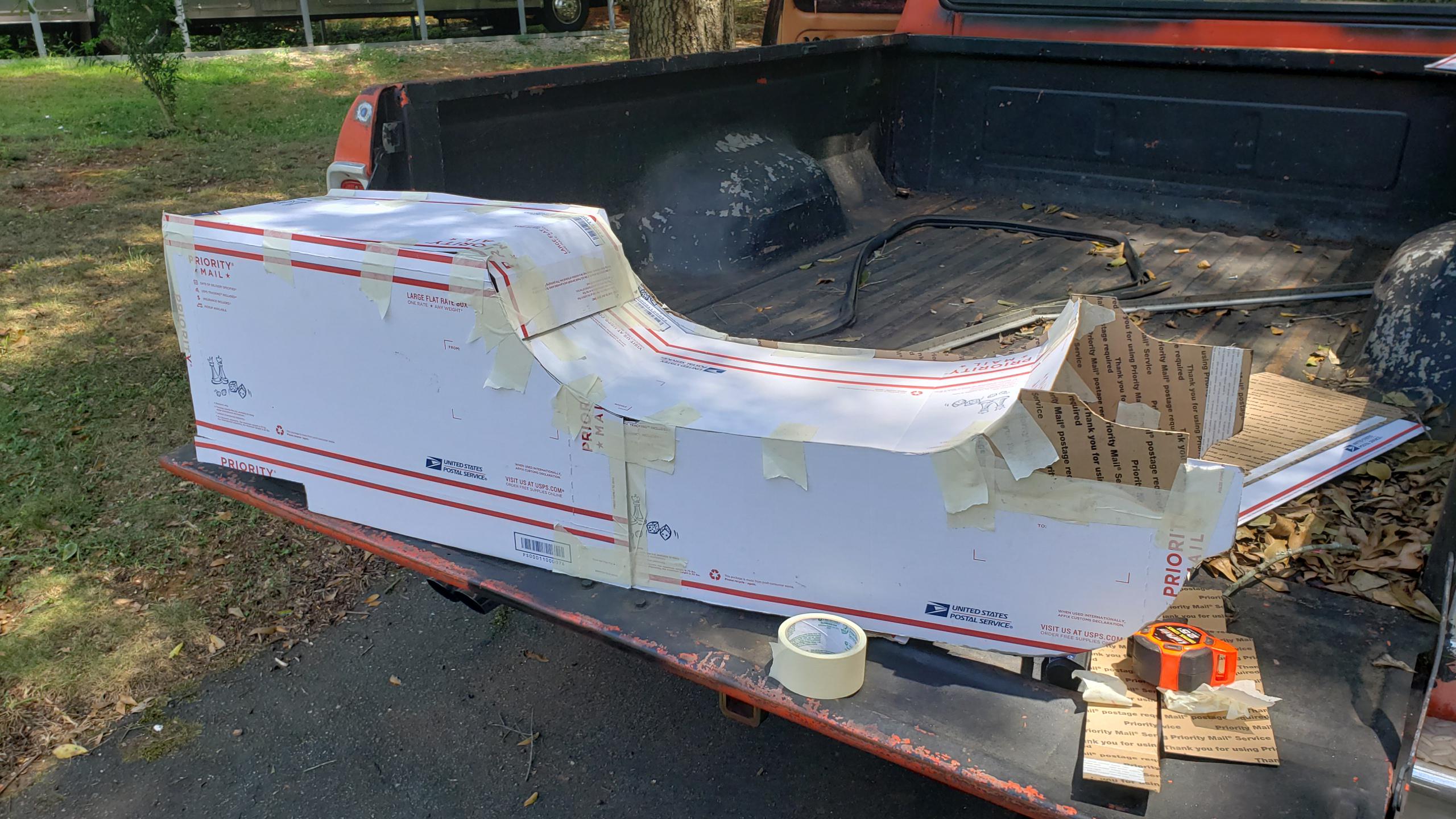 Mocking up a center console for the '79 | Scrolller