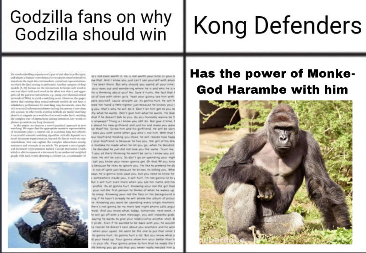 Monke God Harambe is with you | Scrolller