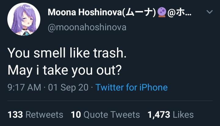 Moona and her pickup line | Scrolller