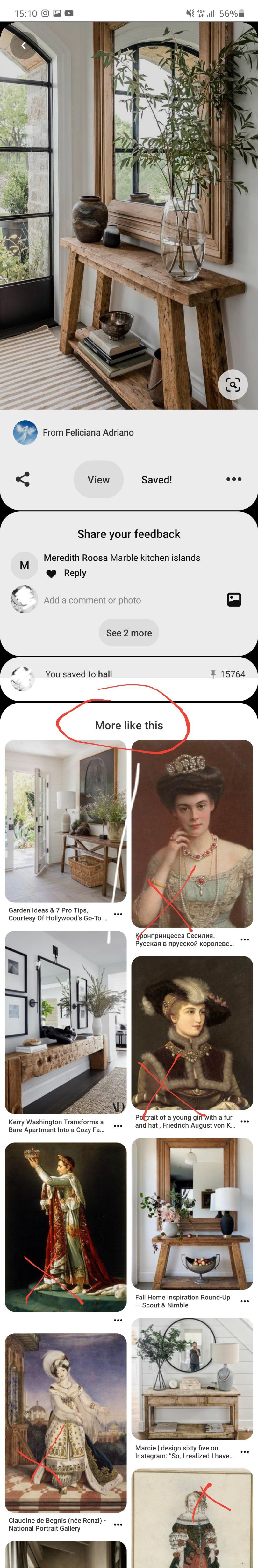 "More like this" is not more like this. Does anyone know how to fix this? I never even searched ...