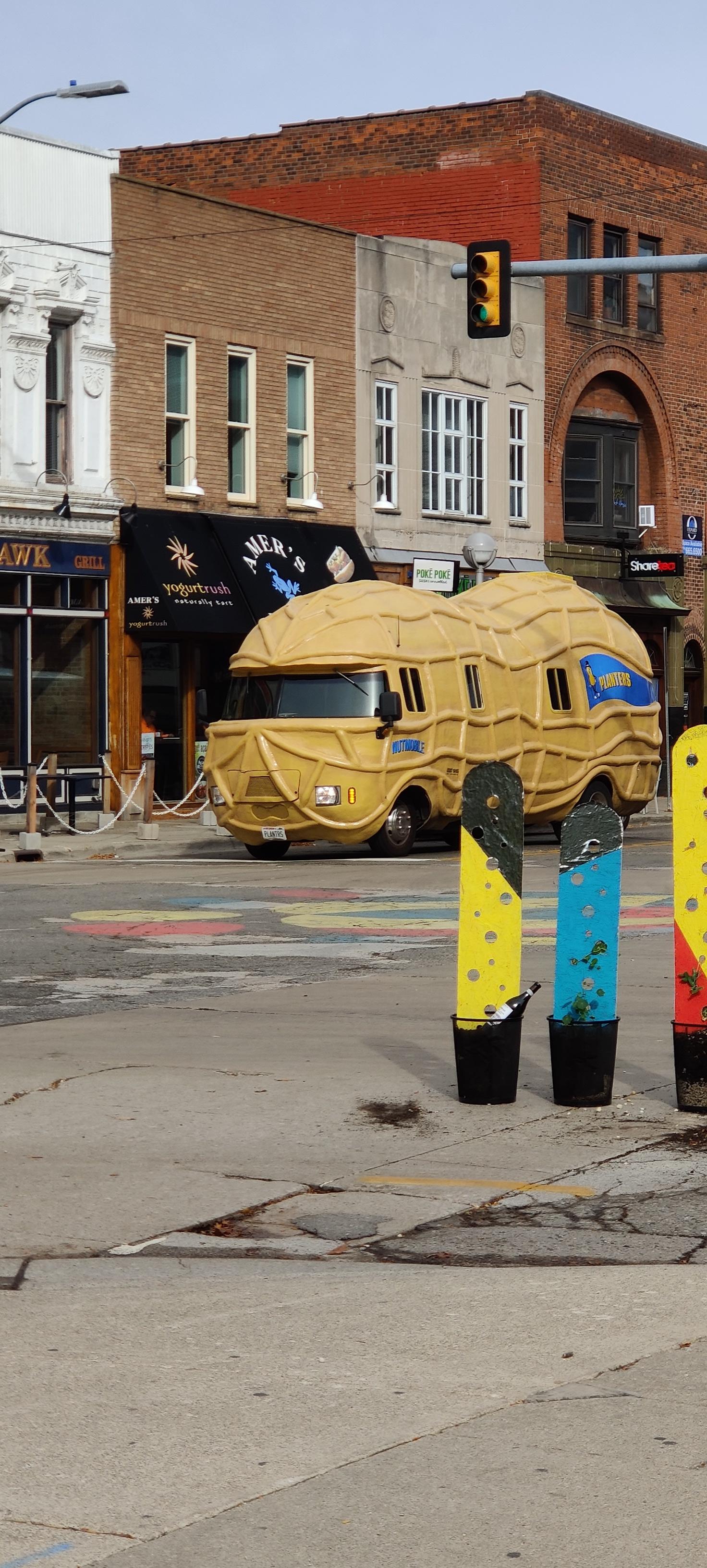 Mr. Peanut's Nutmobile spotted on State St. | Scrolller