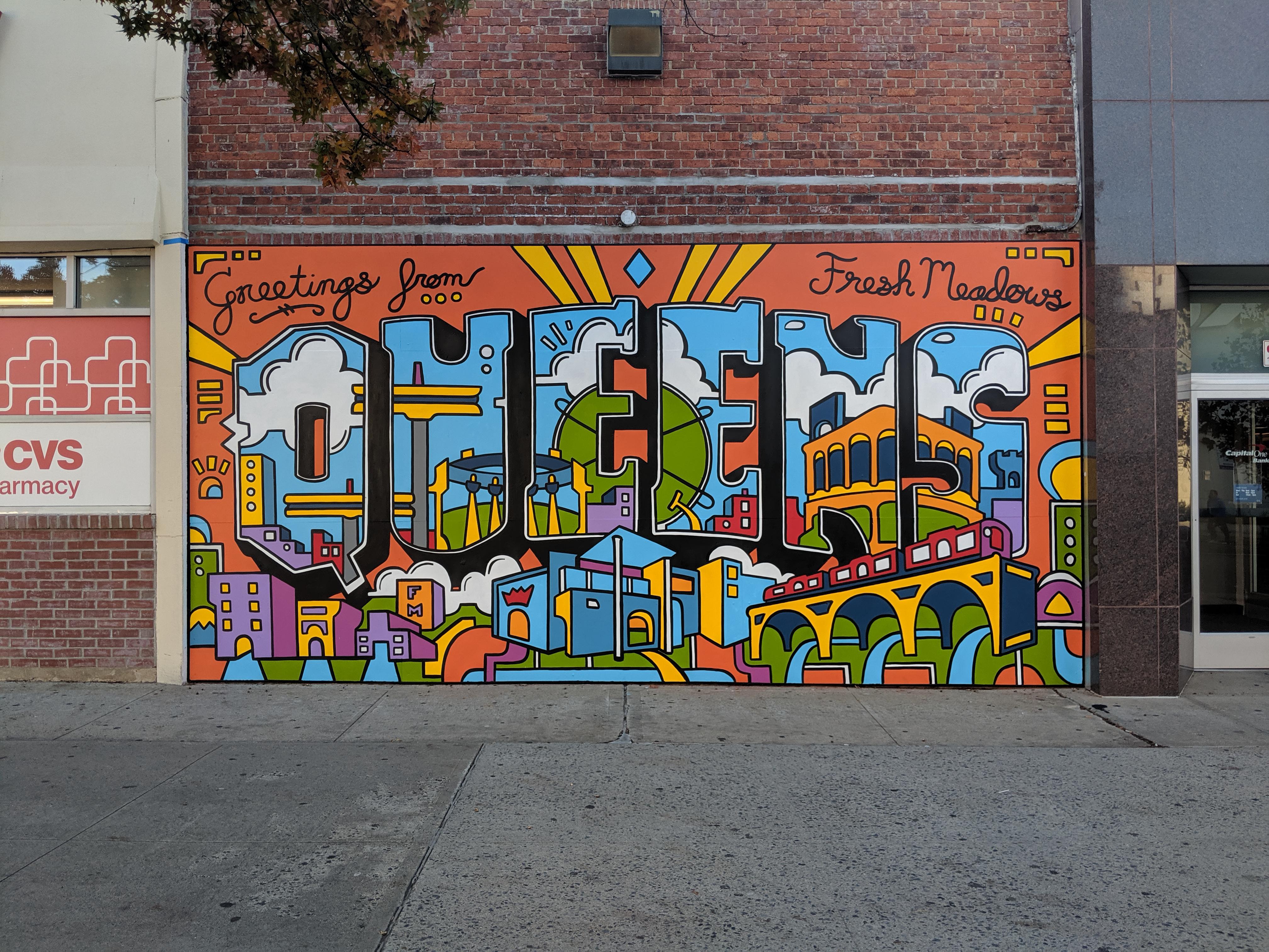 Mural I painted for Fresh Meadows, Queens. | Scrolller