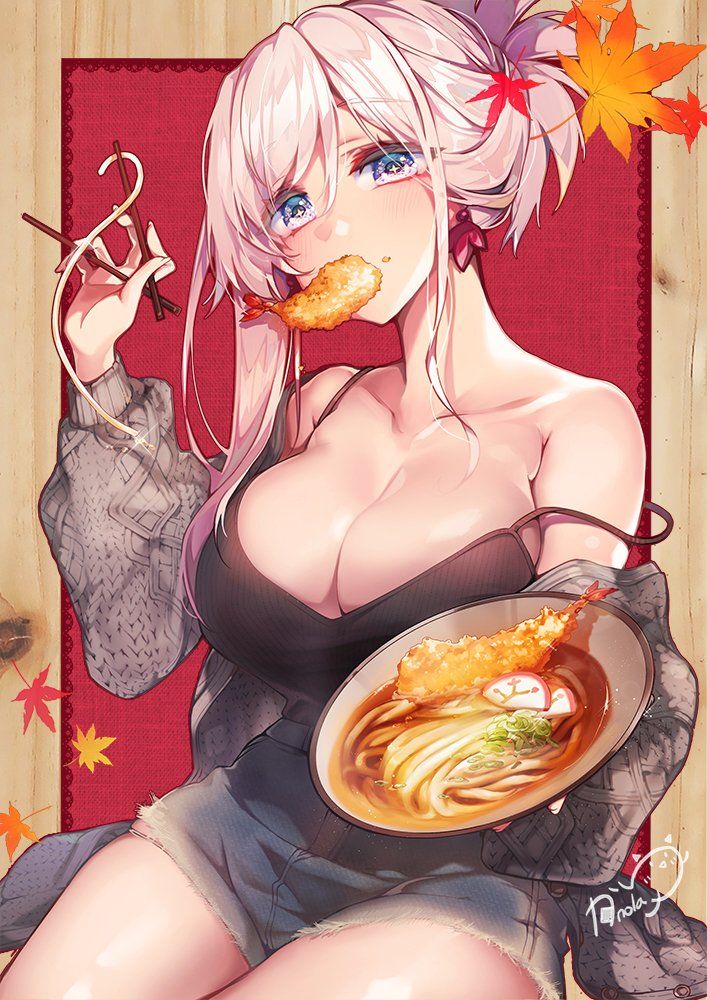Musashi enjoying udon with shrimp tempura (kauy7478) [Fate/GO] | Scrolller