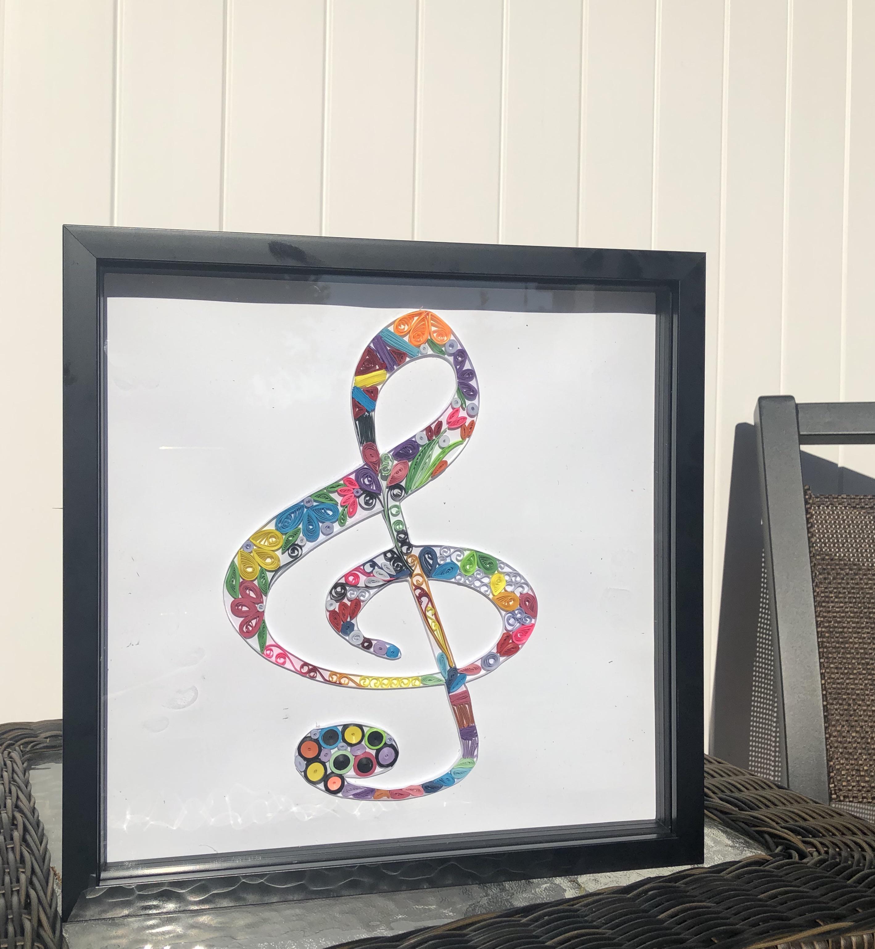 Music note quilling. | Scrolller