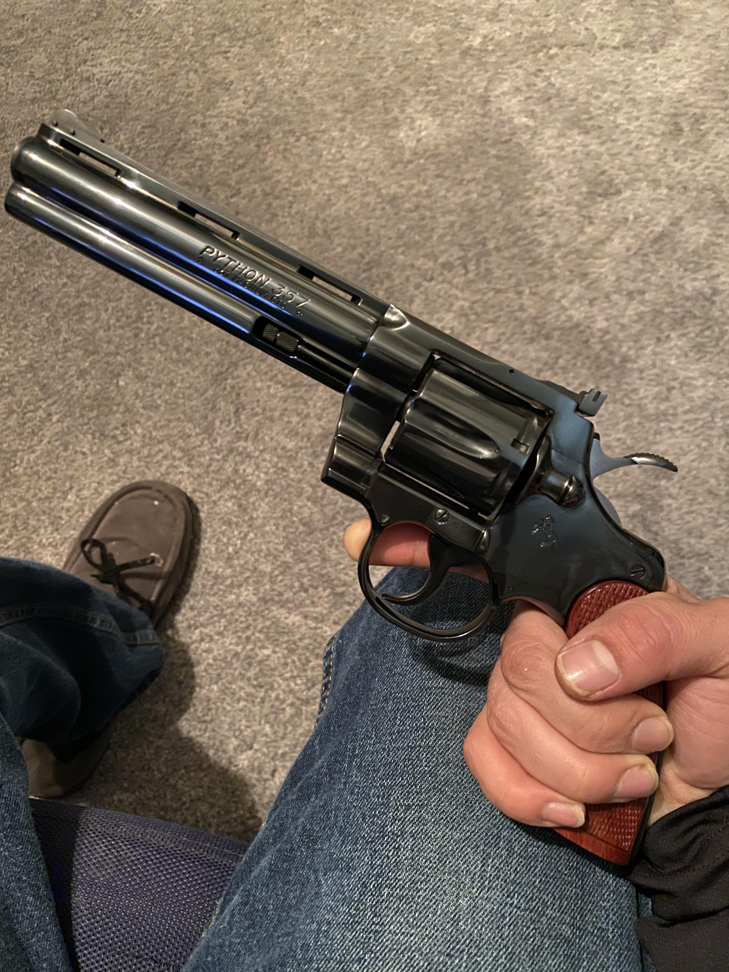 My 1981 Colt Python, 6” in Royal Blue | Scrolller