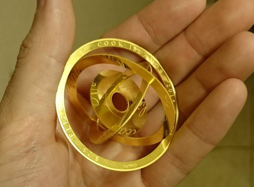 My 1oz gold Valcambi Armillary Coin | Scrolller