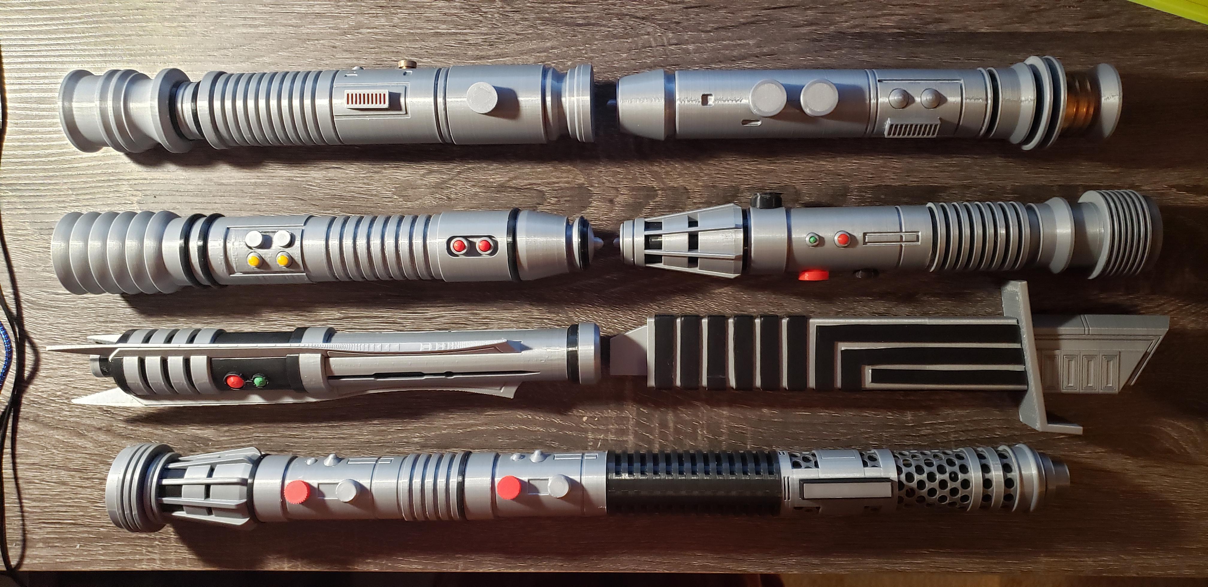 My 3D printed lightsaber collection! | Scrolller
