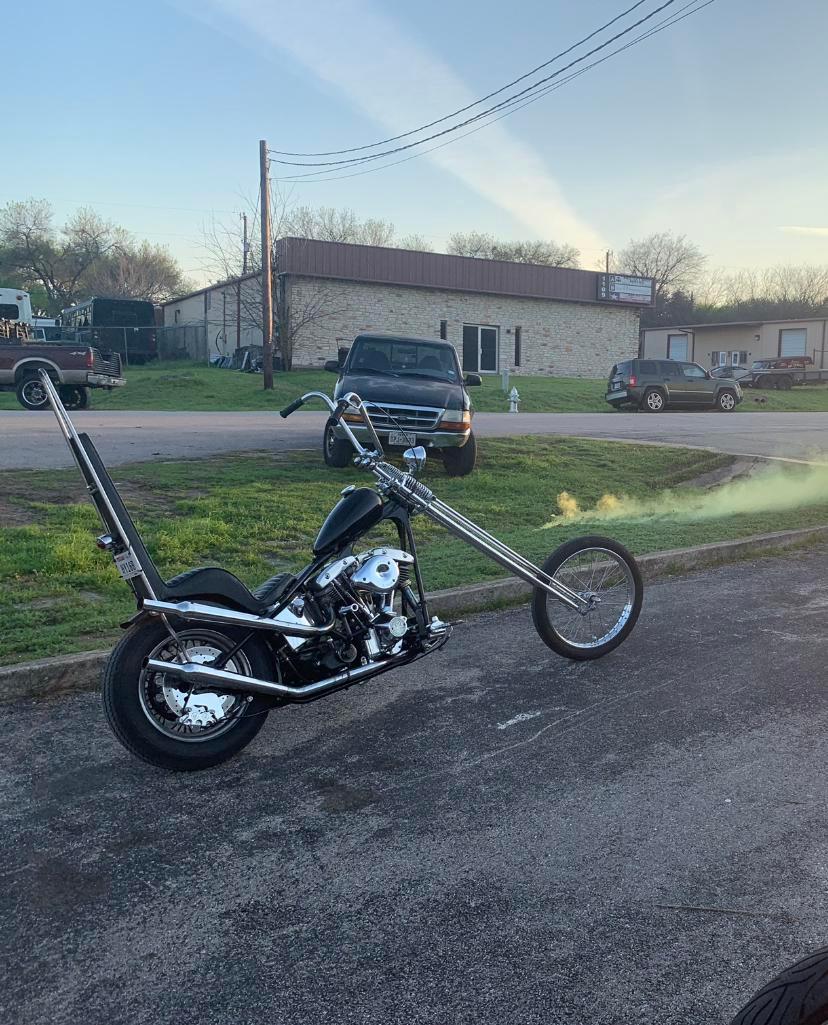 My 75 FLH Shovelhead Chopper | Scrolller