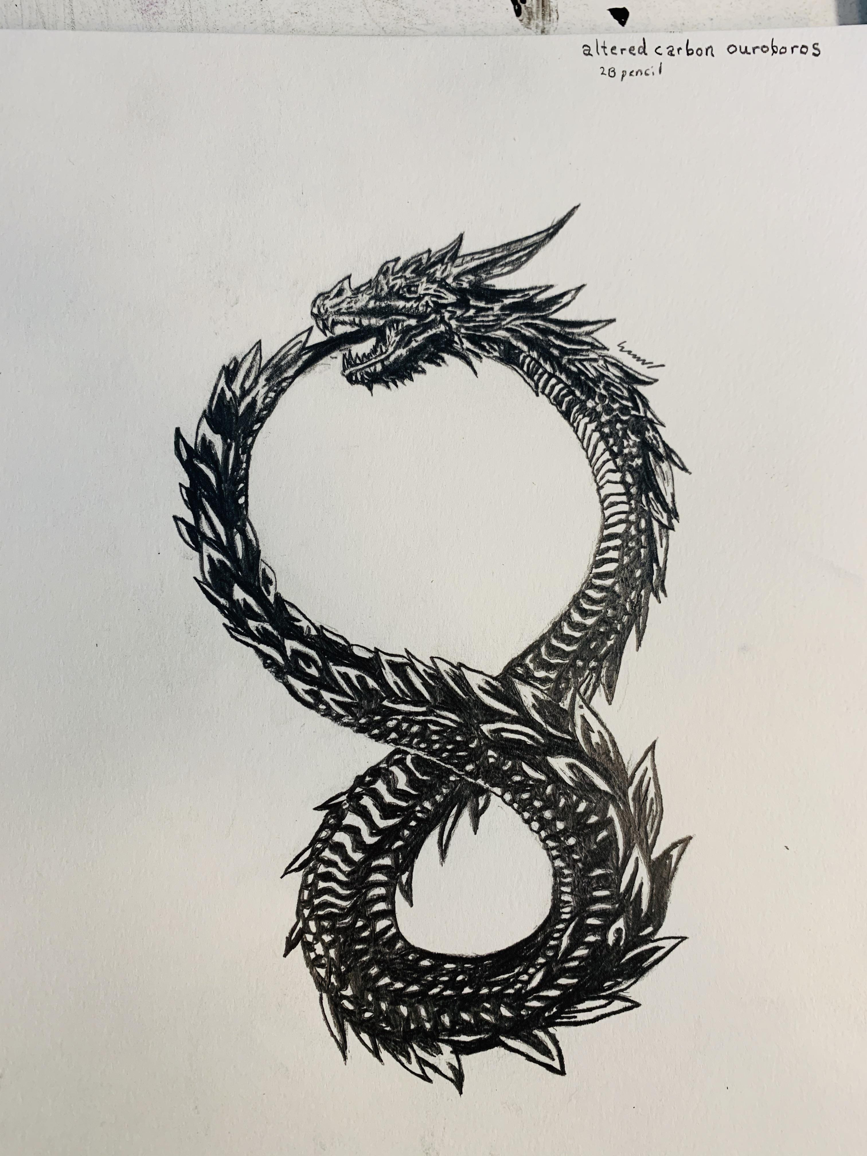 My AC Ouroboros Freehand Drawing | Scrolller