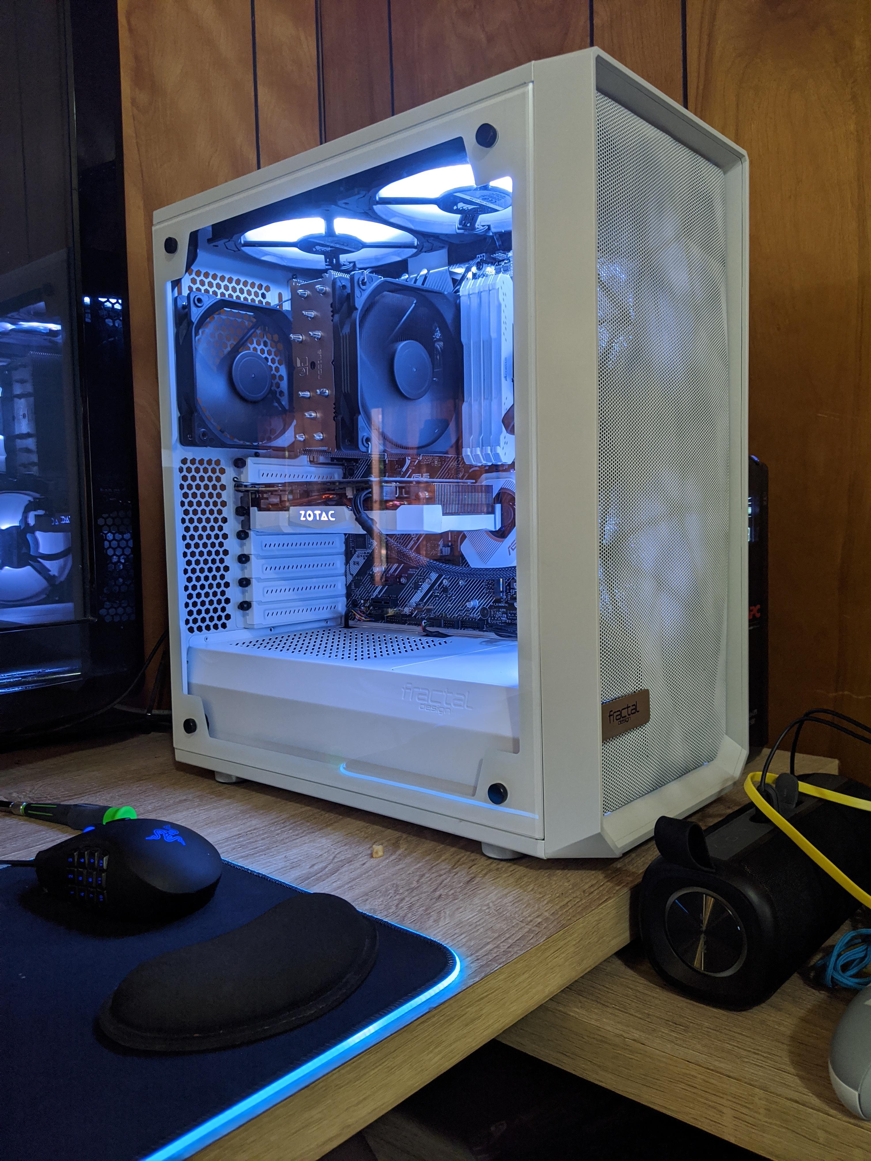 My (Almost) complete Ice White build. Just waiting on a couple more RGB fans! | Scrolller