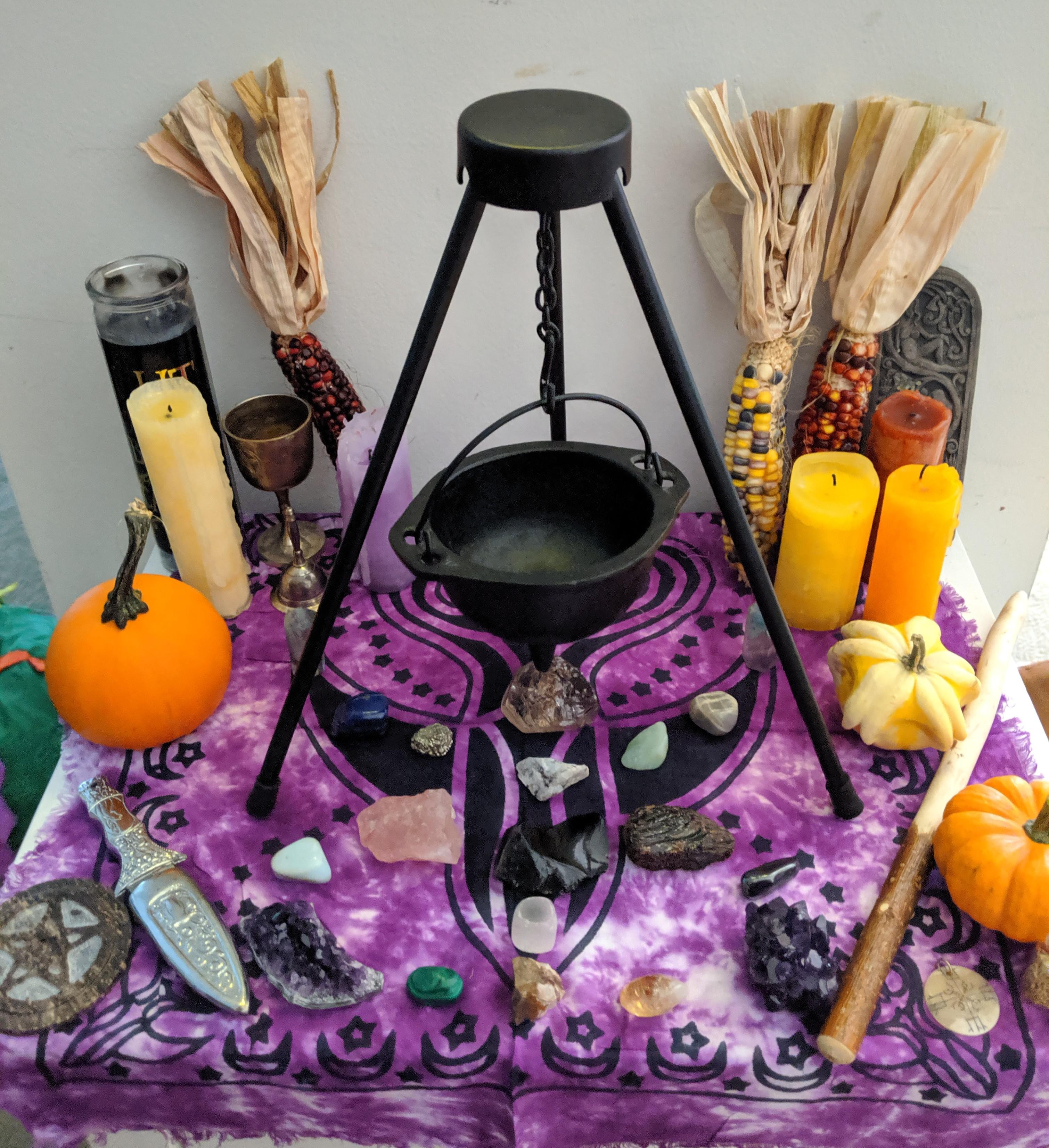 My altar ready for Samhain. Blessed be, witches. 💜 | Scrolller