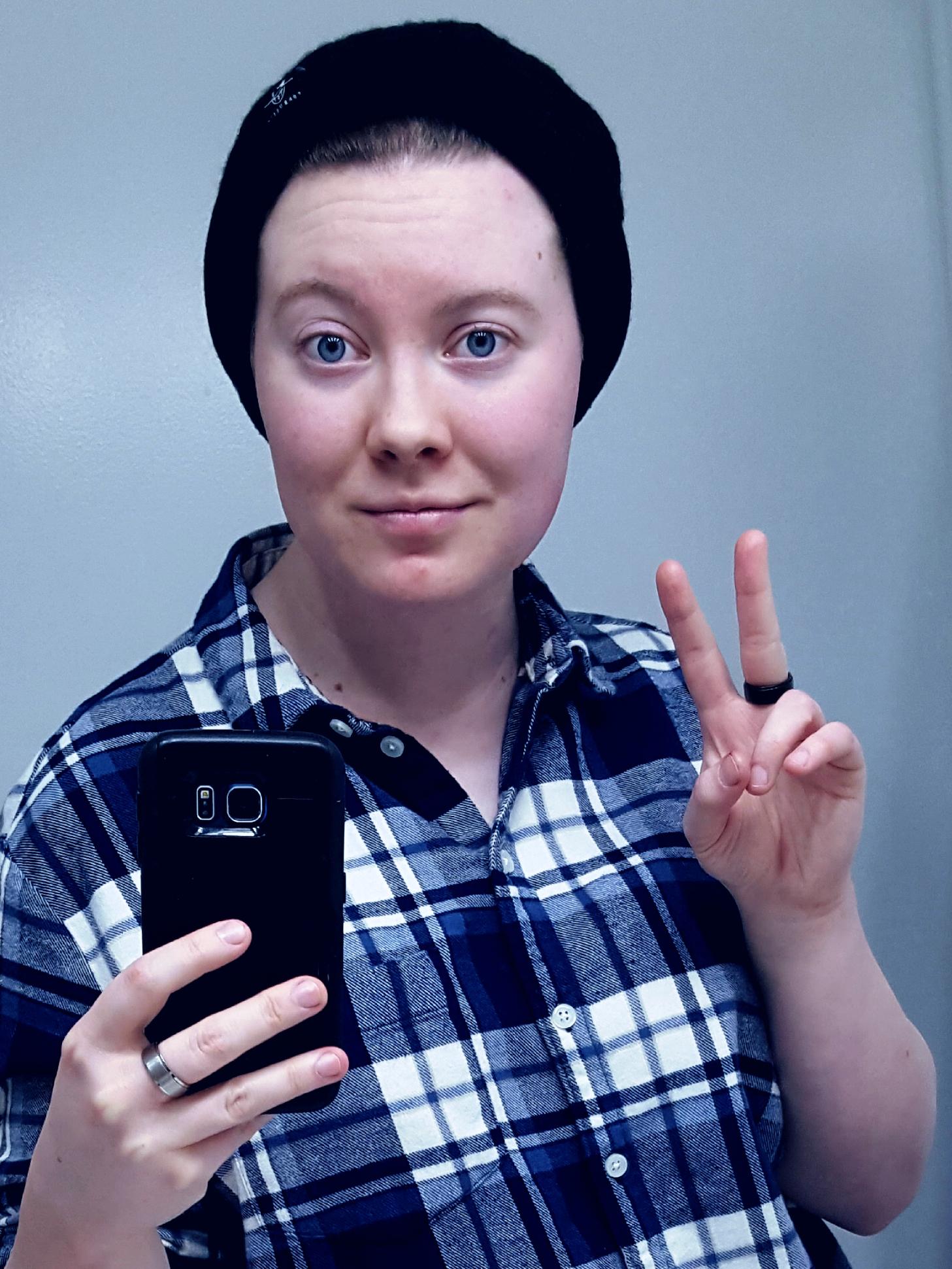 My AroAceAgender Face with My Aro and Ace Rings | Scrolller