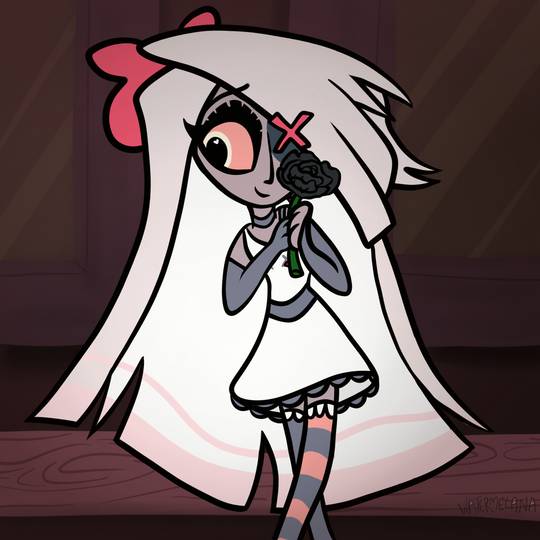 My art doesn't compare to the creative and beautiful artwork on here, but here's Vaggie with a ...