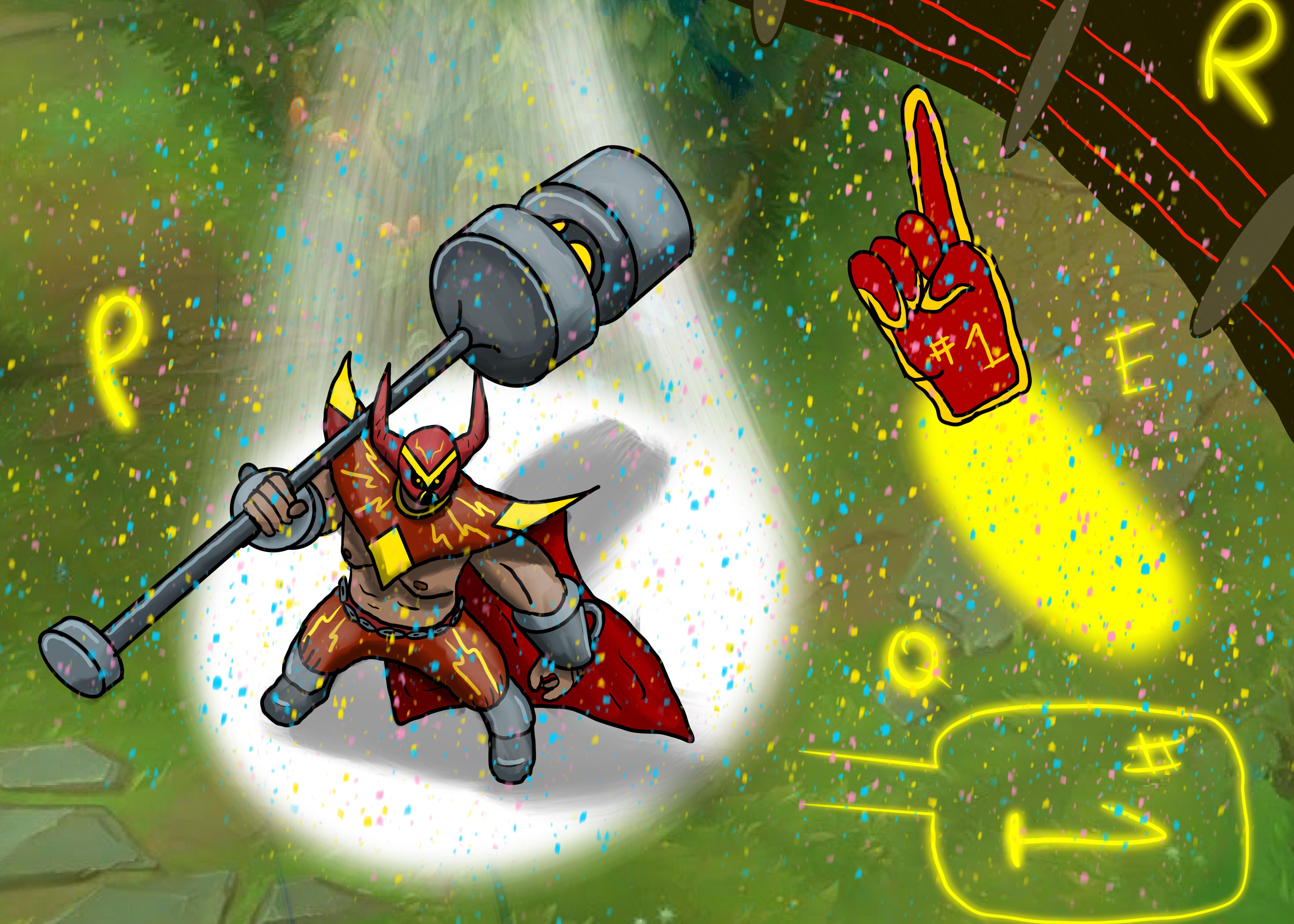 My attempt at a Mordekaiser skin concept, El Diablo Mordekaiser | Scrolller