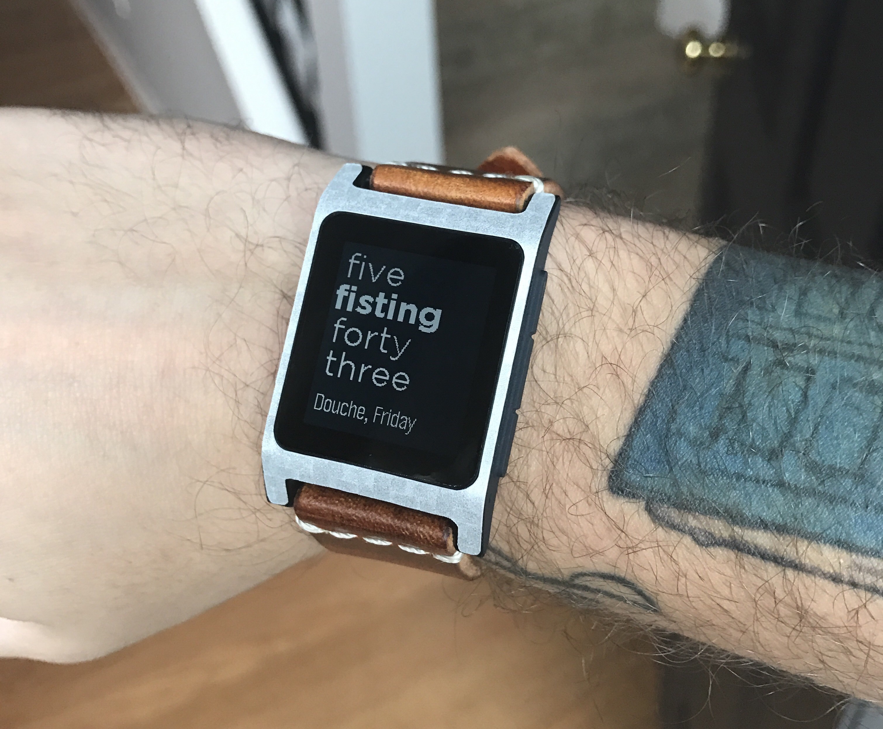 My attempt to class up my Pebble2 | Scrolller