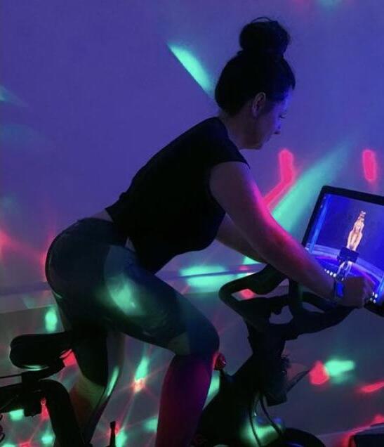 my aunt on a workout bike | Scrolller