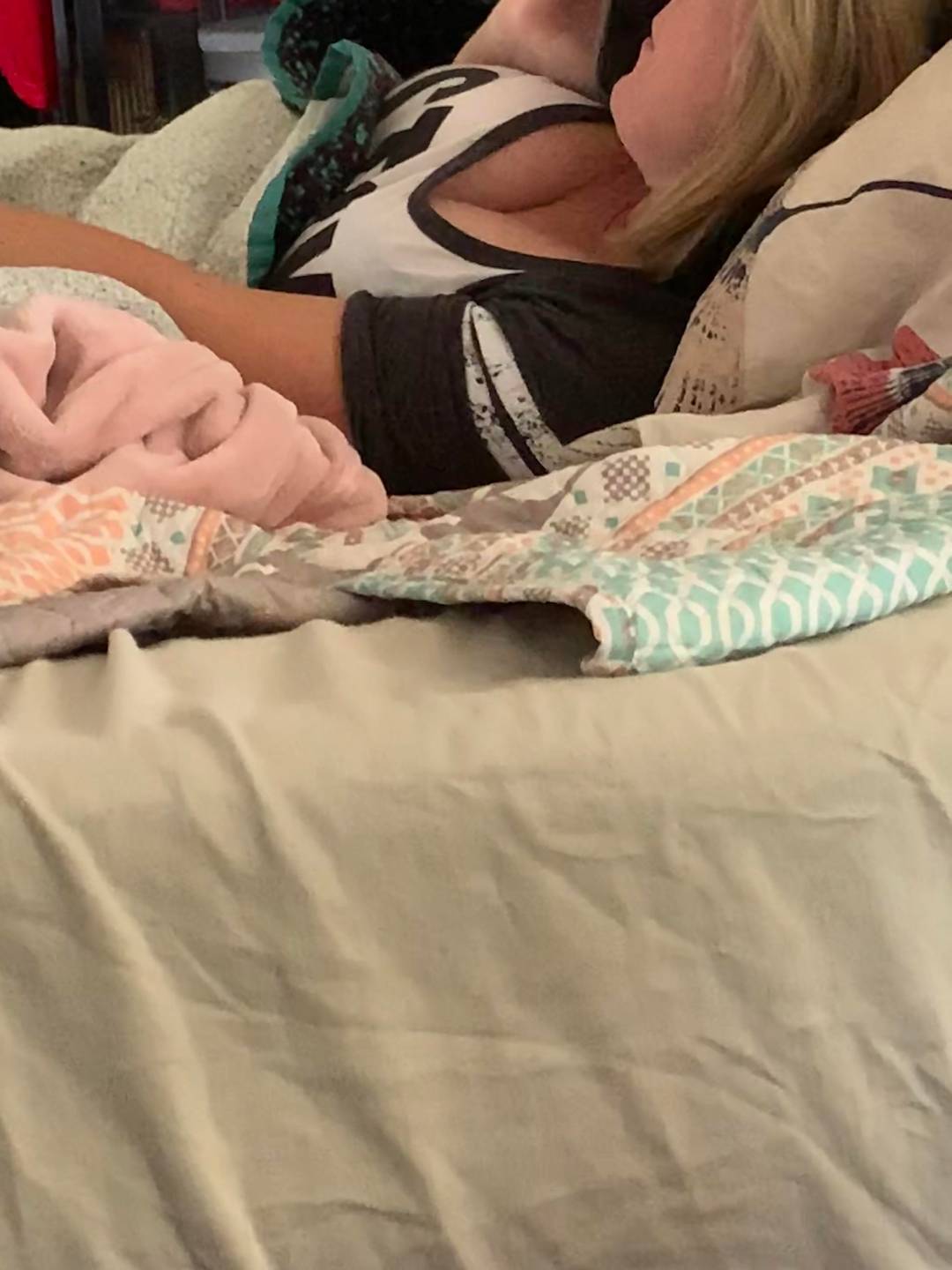 My Aunt, the morning after sleeping in bed with her. | Scrolller